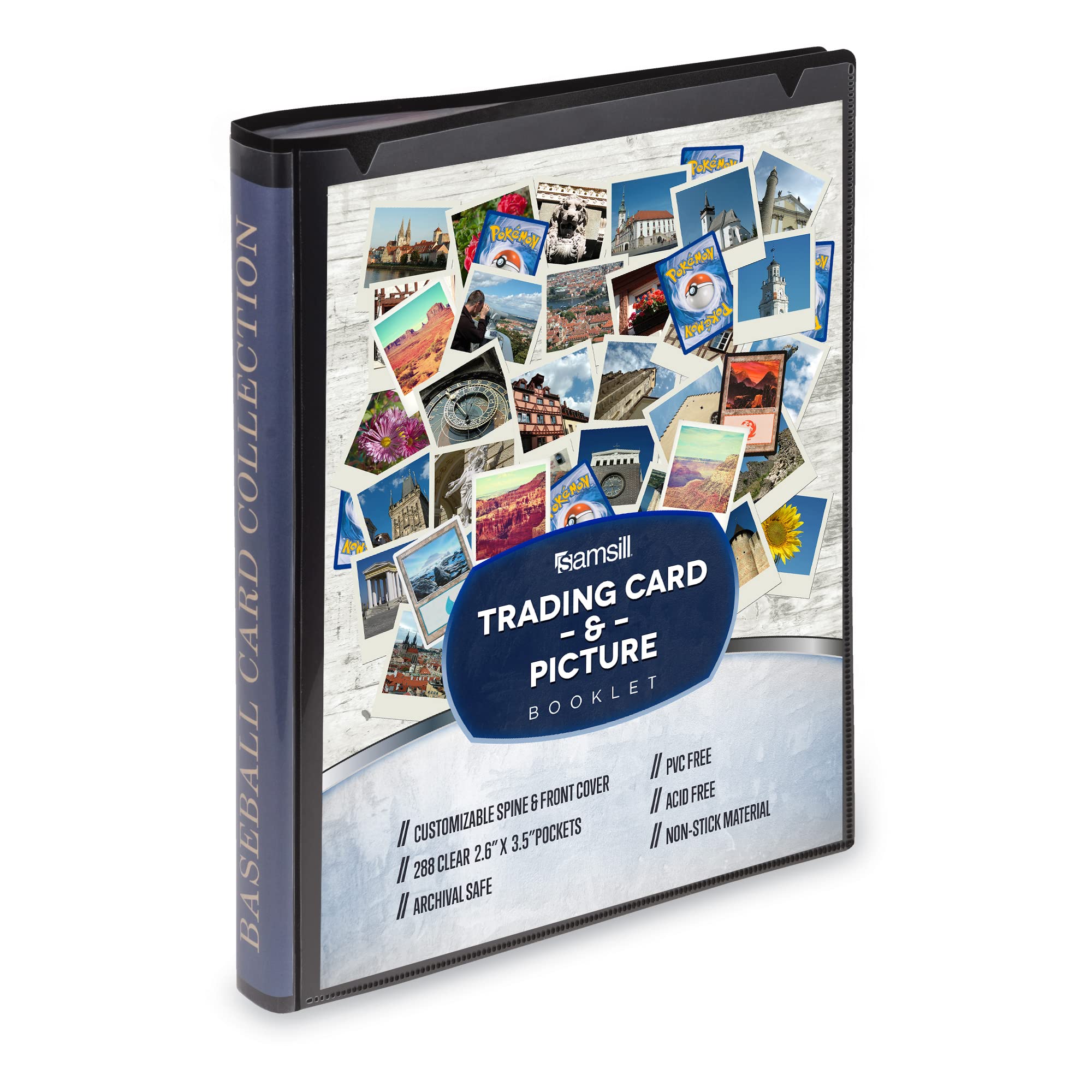 Snapklik.com : Samsill 9 Pocket Trading Card Pages Booklet, 288 Clear ...