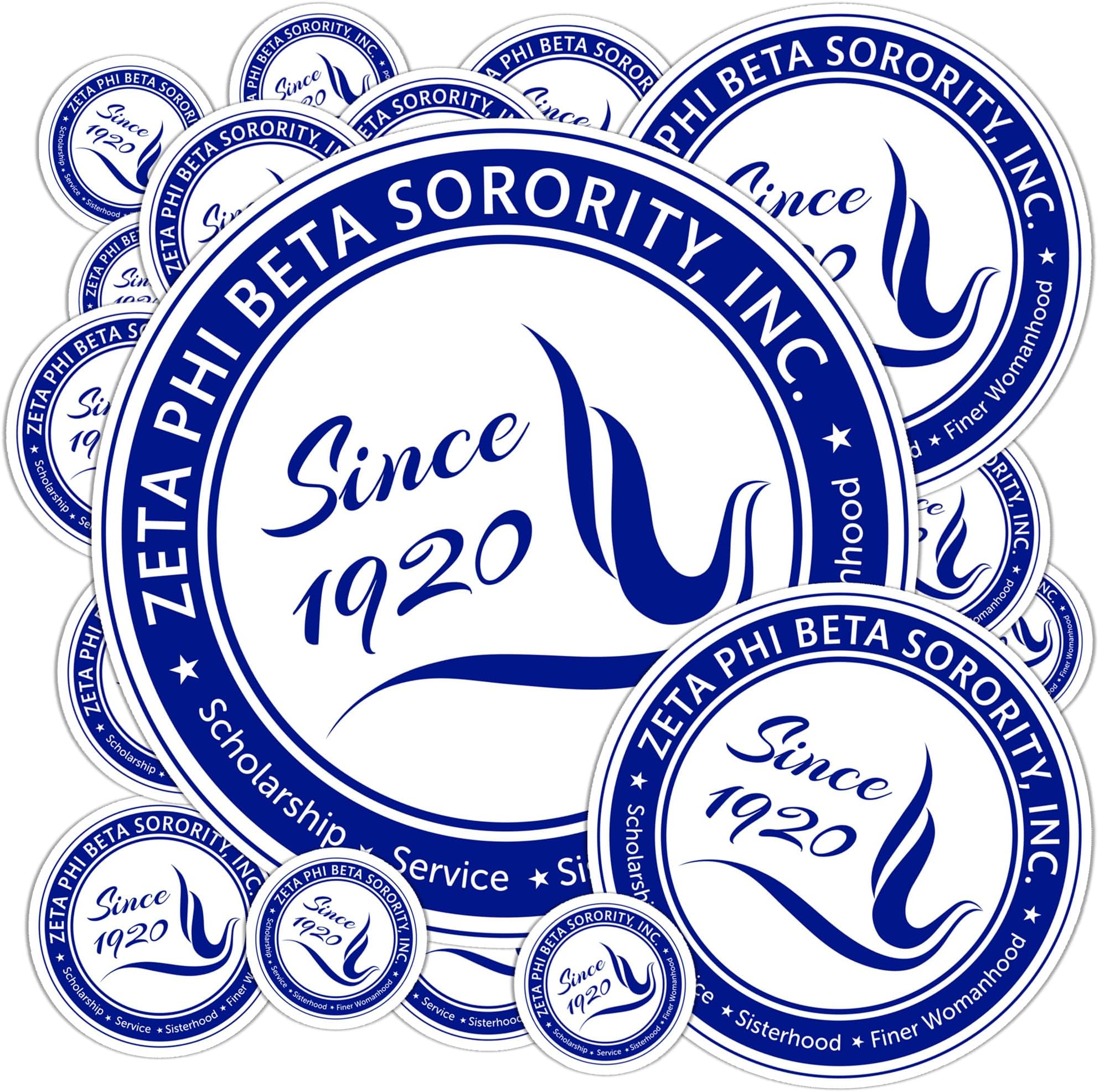 Amazon.com: Zeta Phi Beta Custom Sticker - Personalized Royal Blue ...