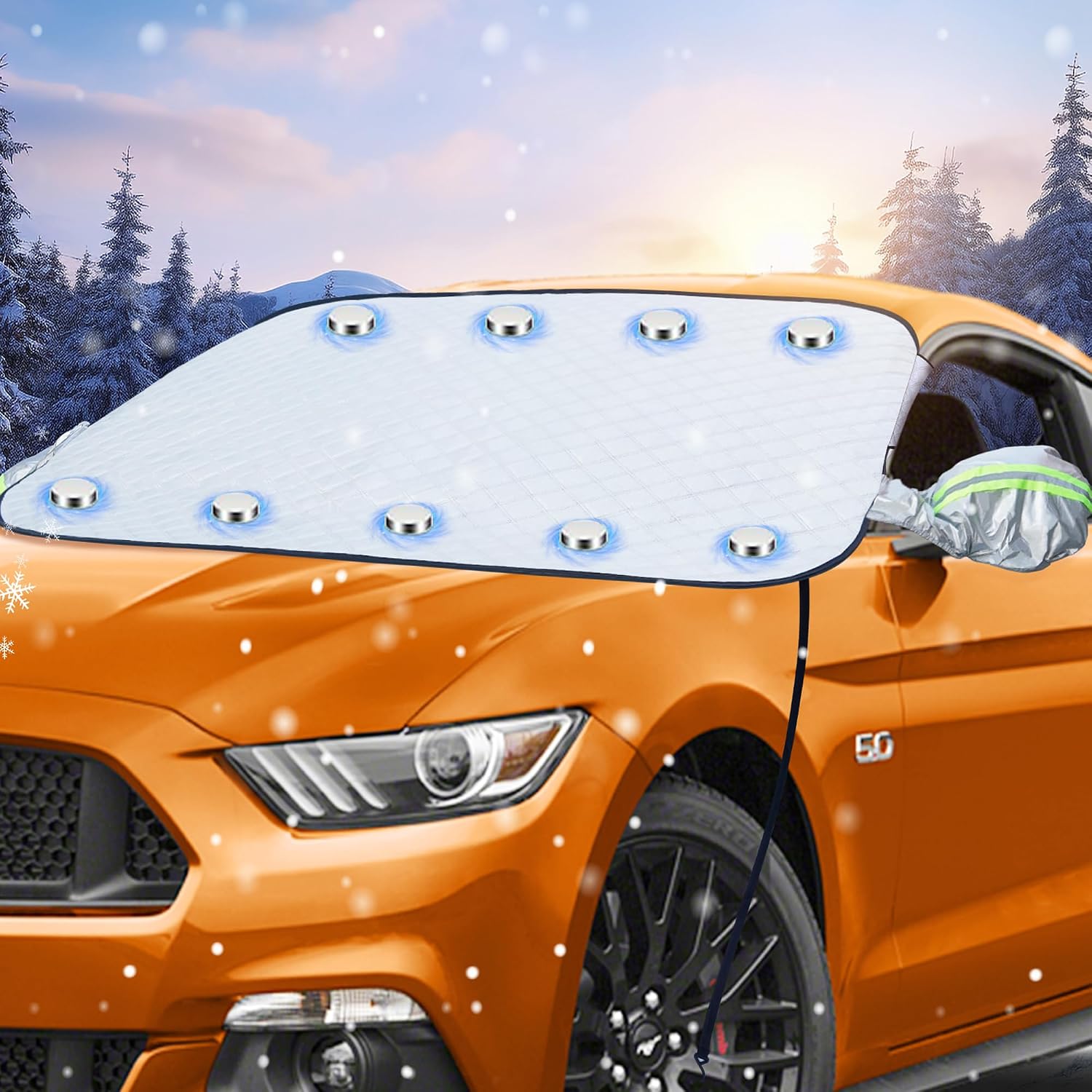 Verwunderlich Auto Abdeckung Winter Bilder