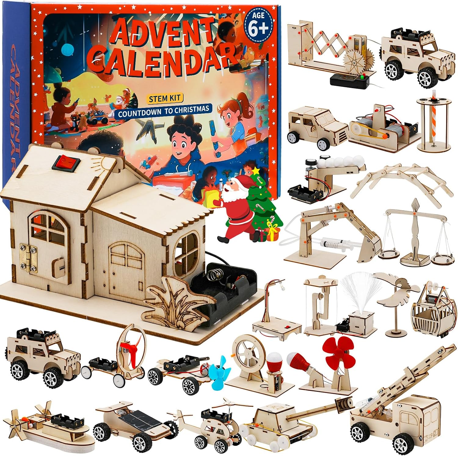 Advent Calendar 2025, Stem Kits Advent Calendar for Kids Boys Age 6-14 ...
