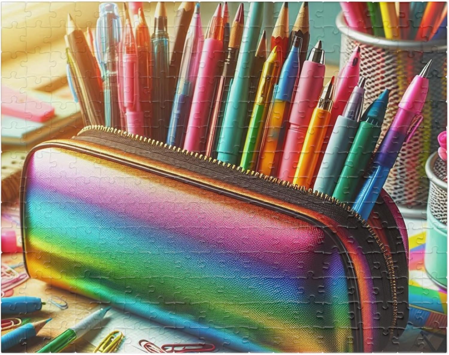 Amazon.com: Color-Changing Pencil Case Jigsaw Puzzle - Made in USA ...