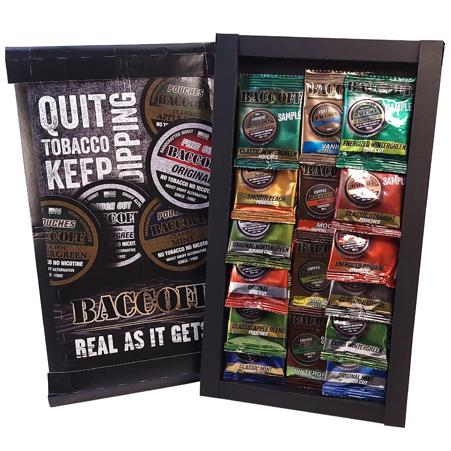Amazon.com: BaccOff, Sample Pack No Tobacco Dip, No Nicotine Smokeless ...
