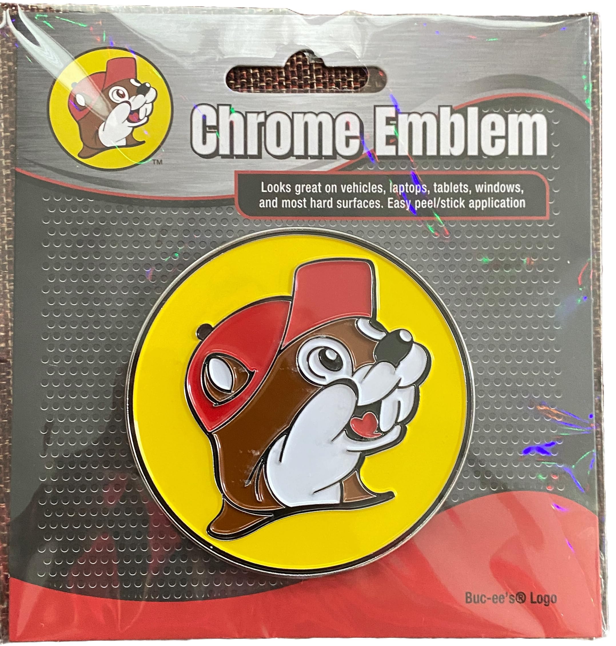 Amazon.com: Buc-ee's Logo Chrome Emblem, 3-Inch, Yellow : Automotive