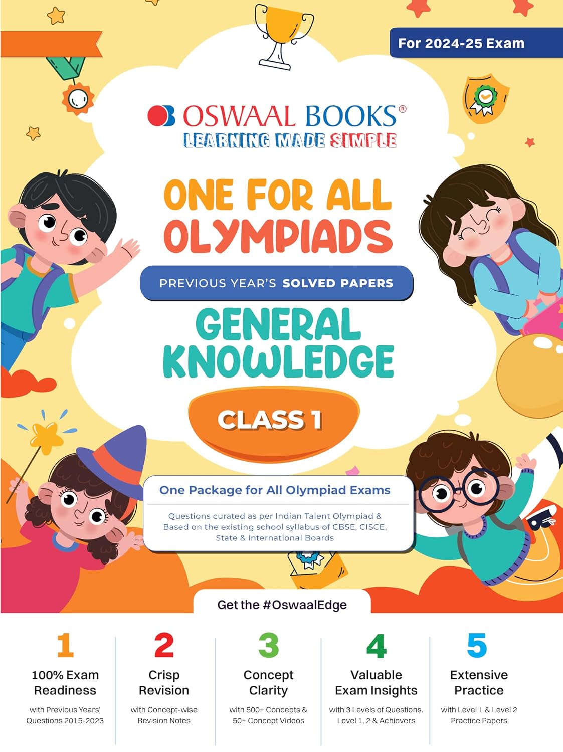 Buy Oswaal One For All Olympiad Class 1 General Knowledge | Previous ...