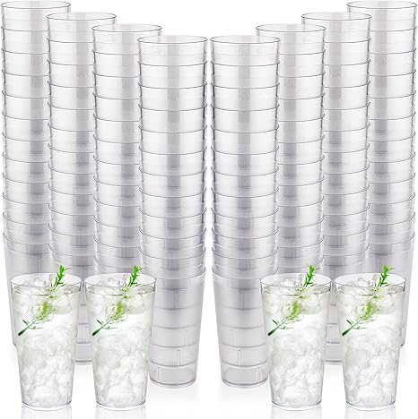 Amazon.com | Mumufy 48 Pieces Stackable Plastic Tumblers Restaurant ...