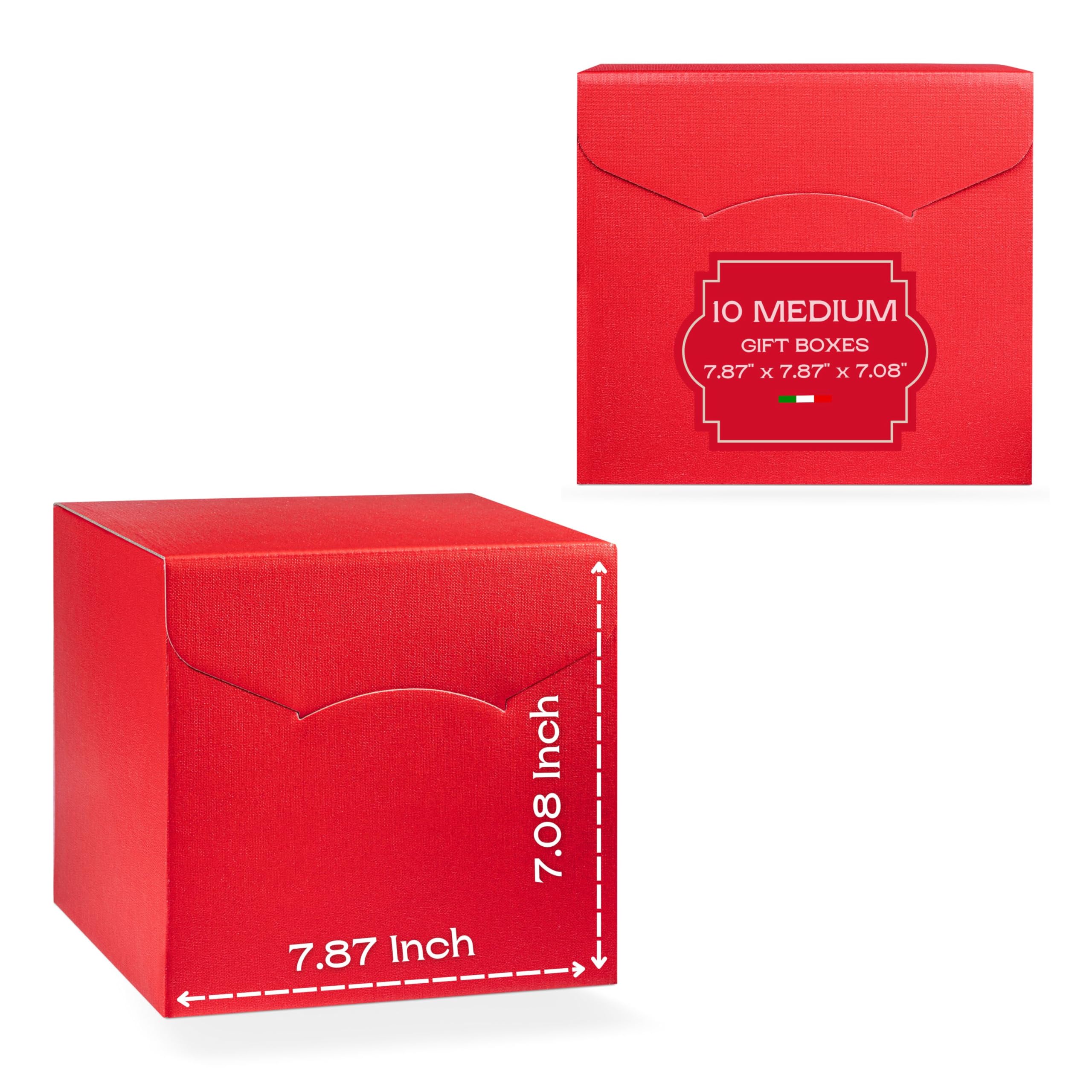 Amazon.com: Boxes Craftory Pack of 10 Gift Boxes With Lids (7.87 x 7.87 ...