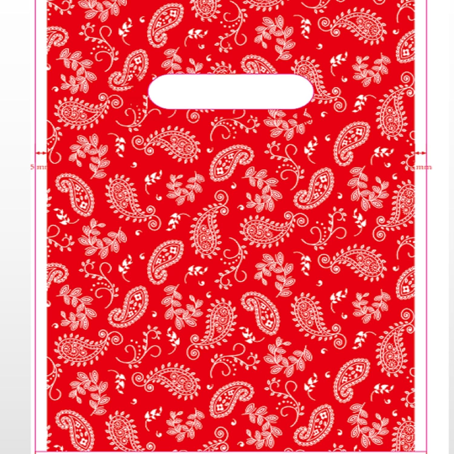 Amazon.com: Thenshop 100 Pcs Western Bandana Bags Plastic Gift Bags Red ...