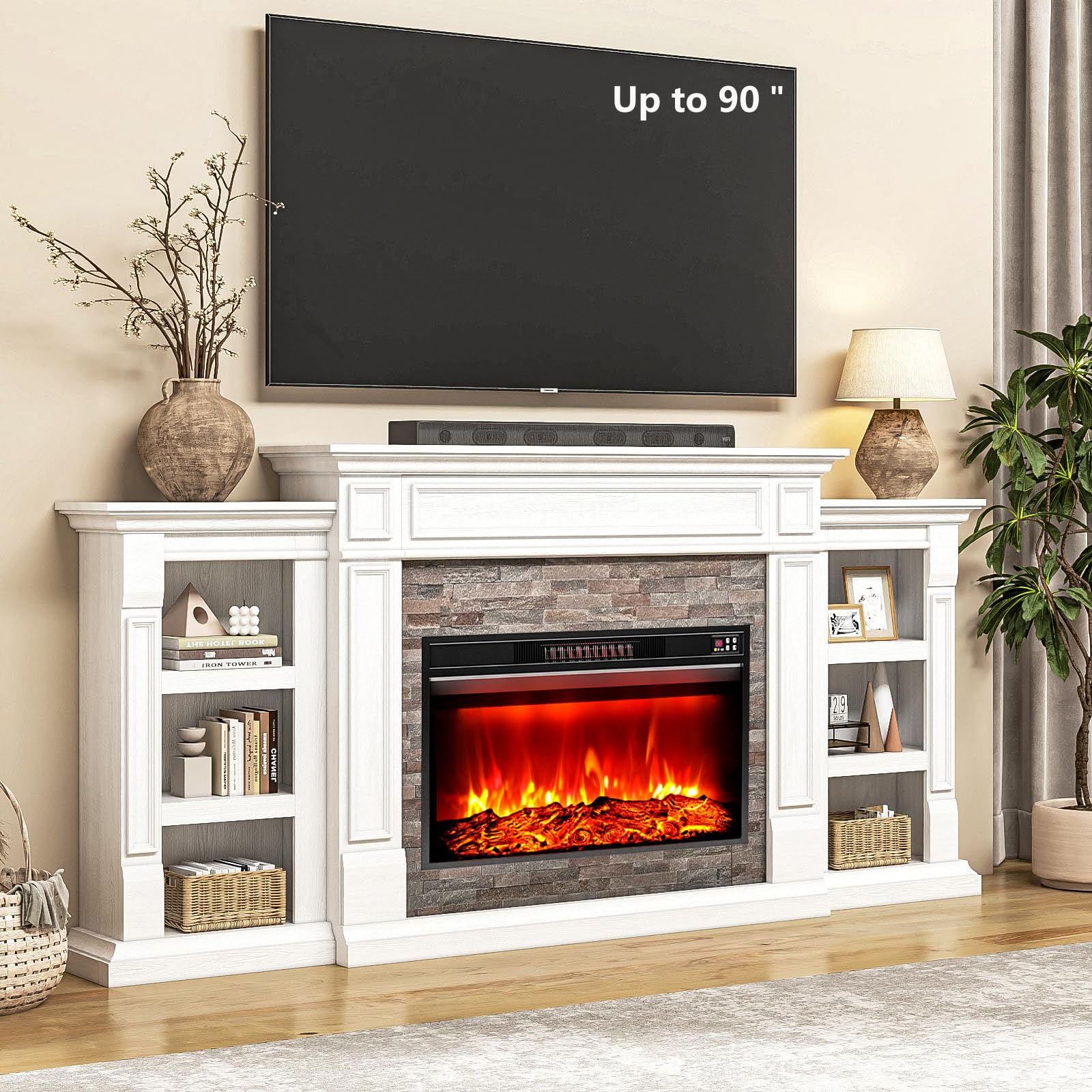 Fireplace Storage Ideas