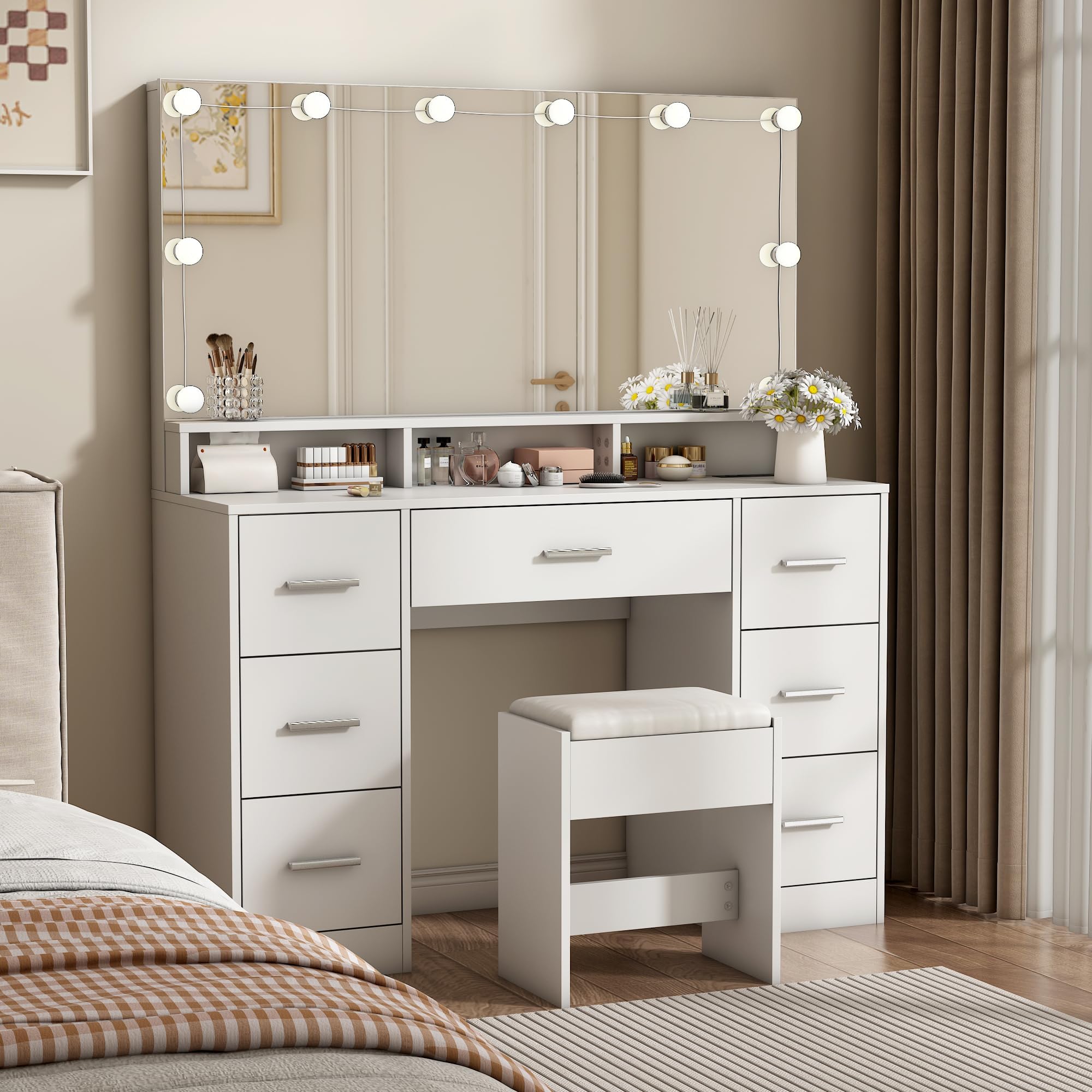 Amazon.com: Coaster Home Furnishings Allora 9-Drawer Mirrored Storage ...