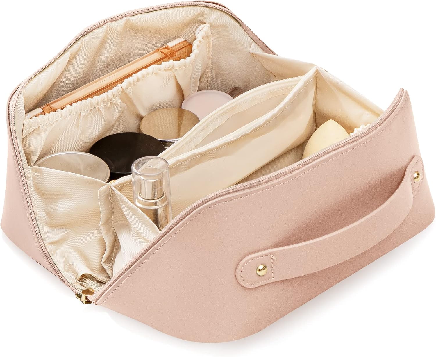 HBselect Large Cosmetic Bag for Women, Large Capacity Travel Makeup ...