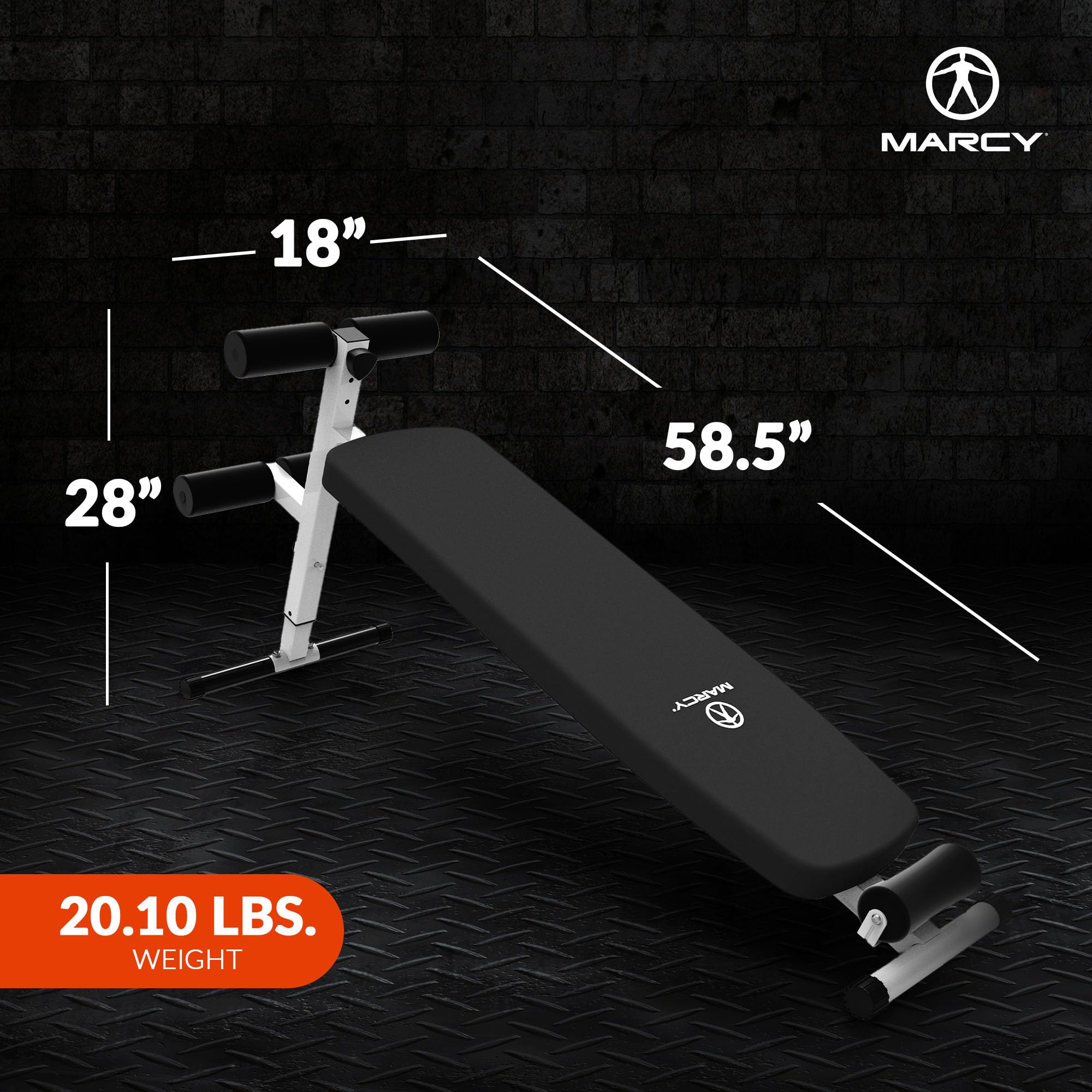 Snapklik.com : Marcy Portable Home Gym Weight Bench Slant Board ...