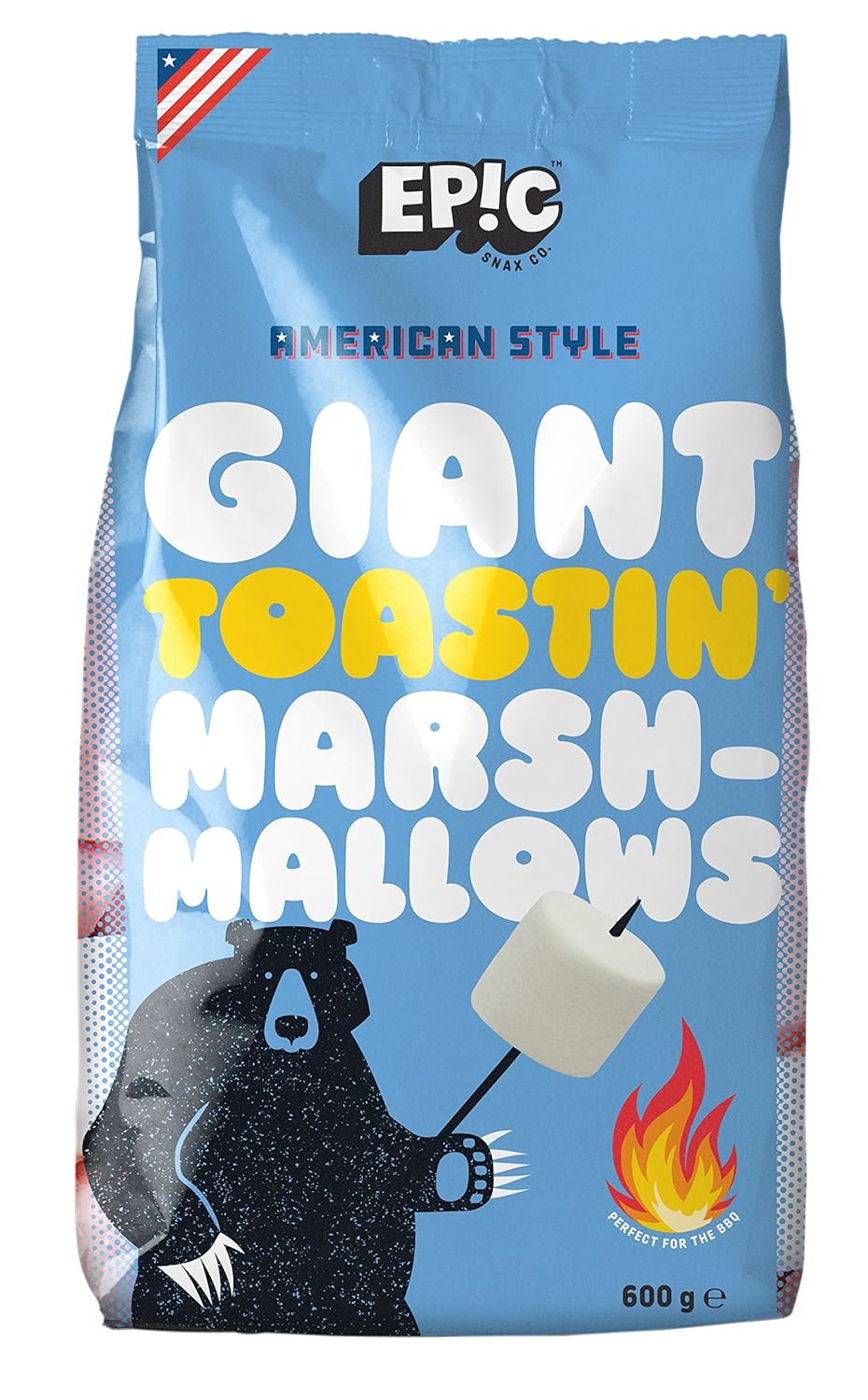Amazon.com : Epic Giant Extra Large American Style Marshmallows - 600 ...