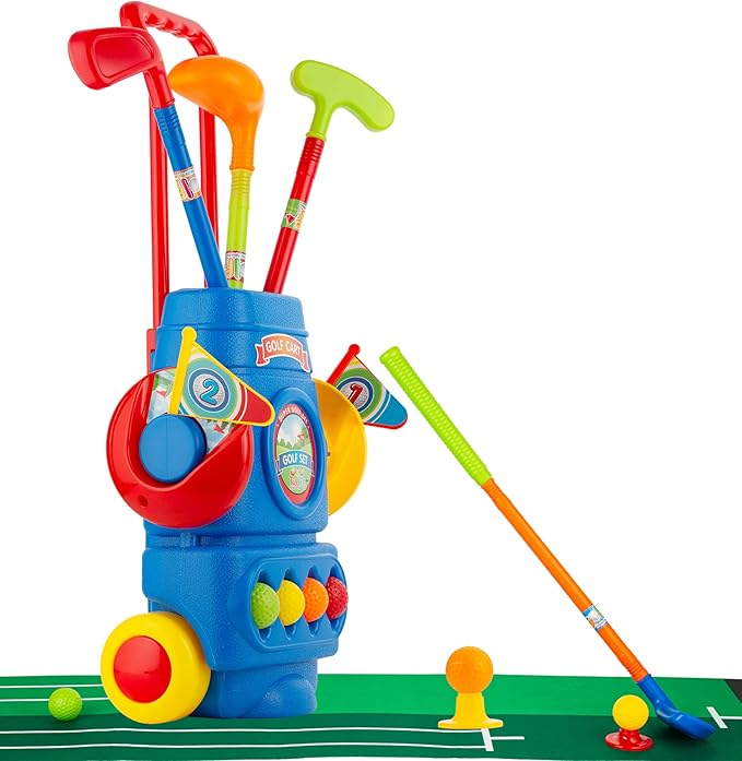 Amazon.com: ToyVelt Toddler Golf Set - Kids Golf Clubs with 6 Balls, 4 ...