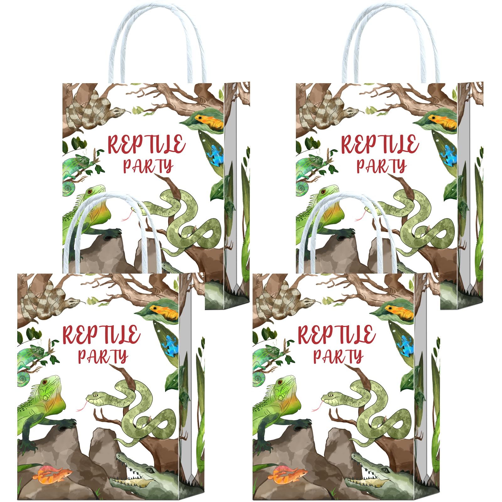 Amazon.com: 16 Pieces Reptile Goodie Bags for Reptile Birthday Party ...