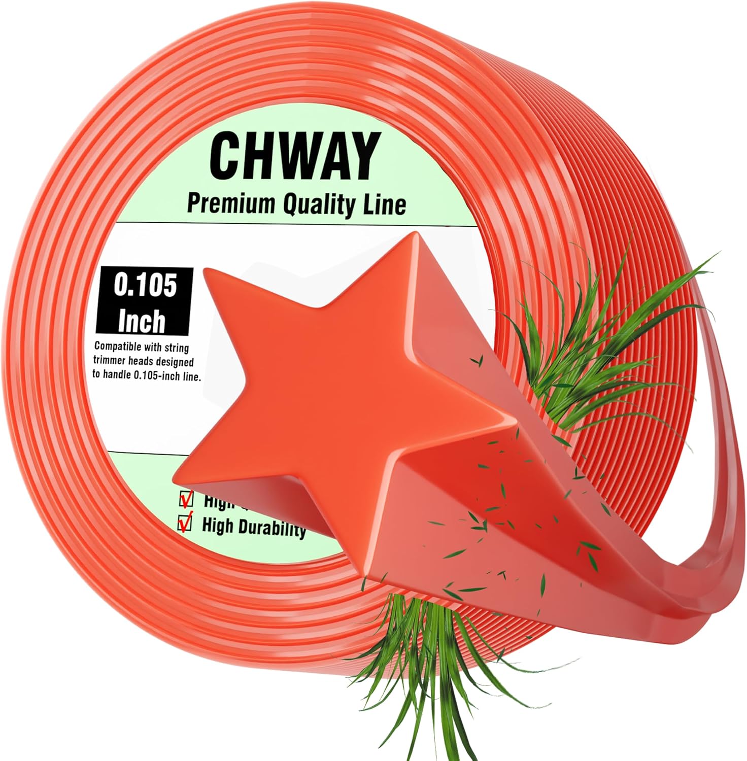 Amazon.com : Chway 105 Weed Eater String, 120-feet Pentagram Shape ...