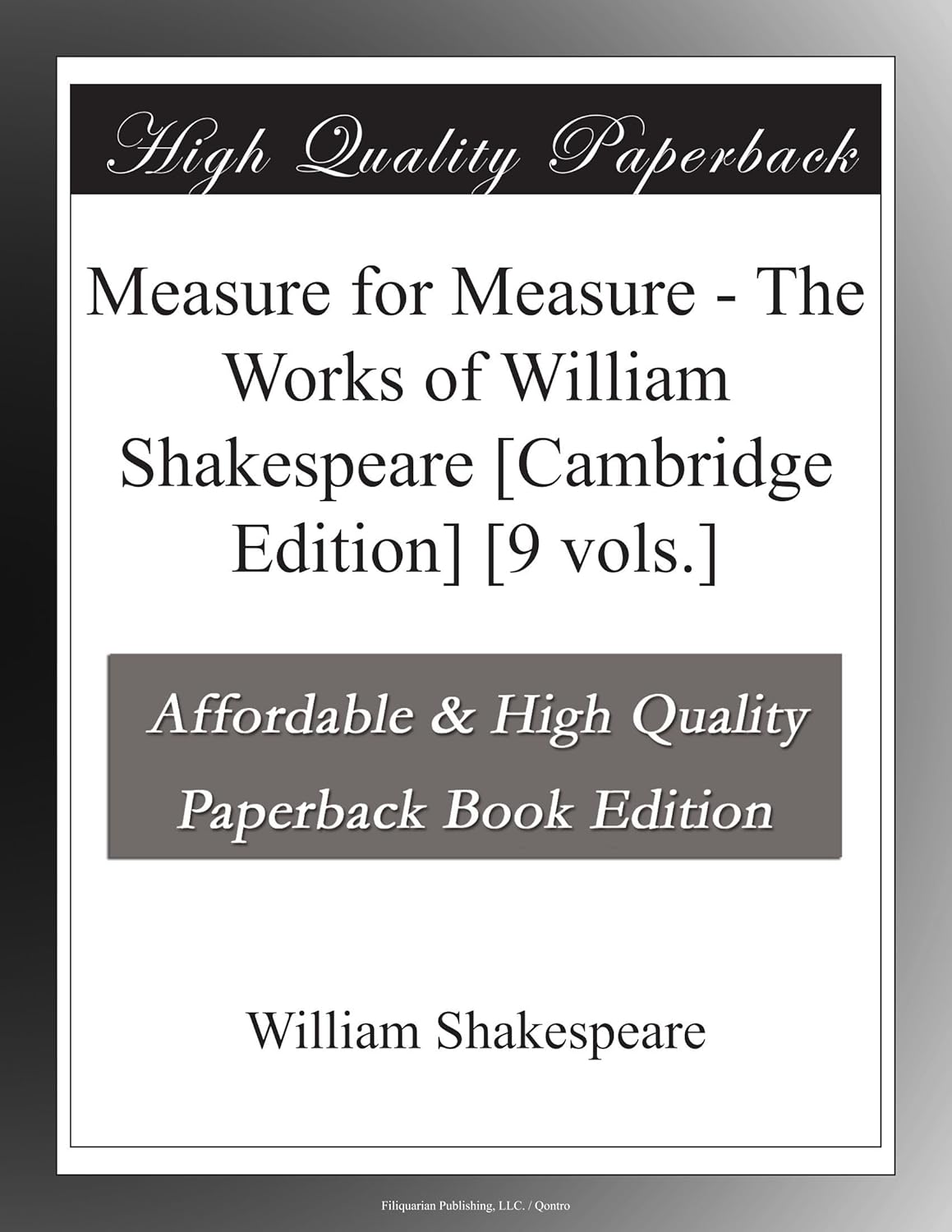 Measure for Measure - The Works of William Shakespeare [Cambridge ...