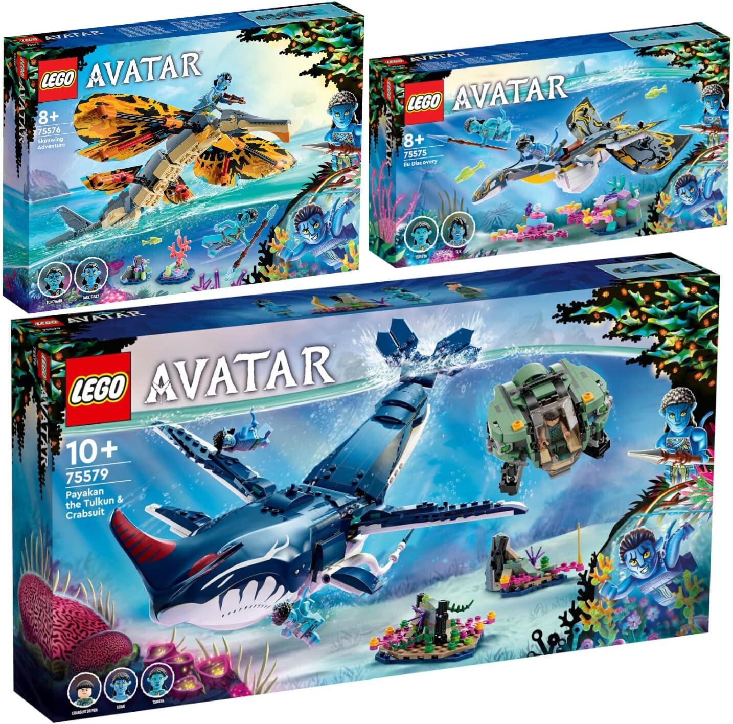 Amazon.com: Lego Avatar Set of 3: 75579 Payakan the Tulkun and Crab ...