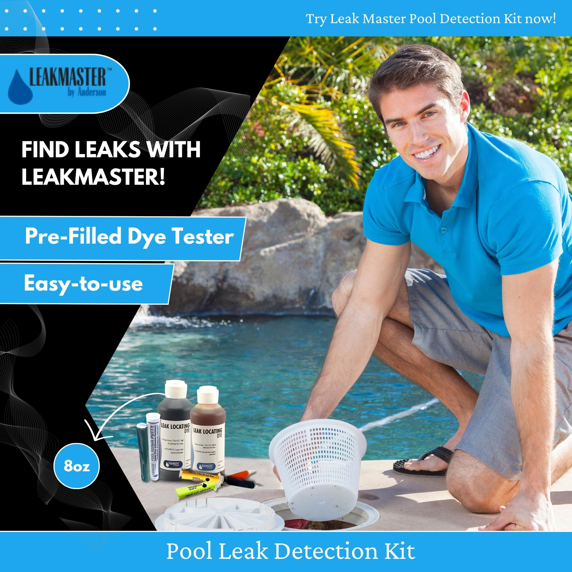 Snapklik.com : Pool Leak Dye Test Refill For Leakmaster - Spa/Party ...