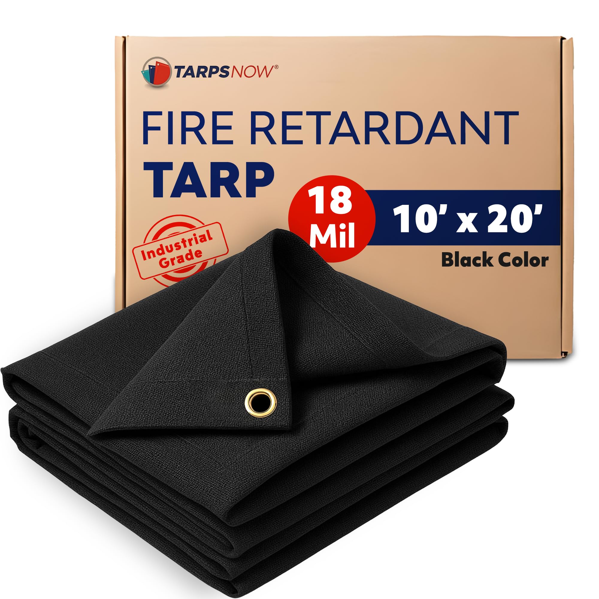 Snapklik.com : TarpsNow Fire Retardant Tarp - 10 X 20 - 18 MIL Heavy ...