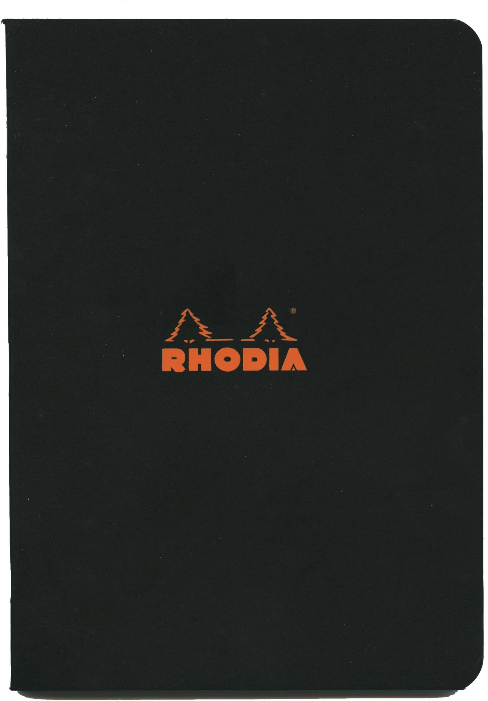 RHODIA 119183C - Black Piqué Notebook - A5 - Small Squares - 96 pages ...