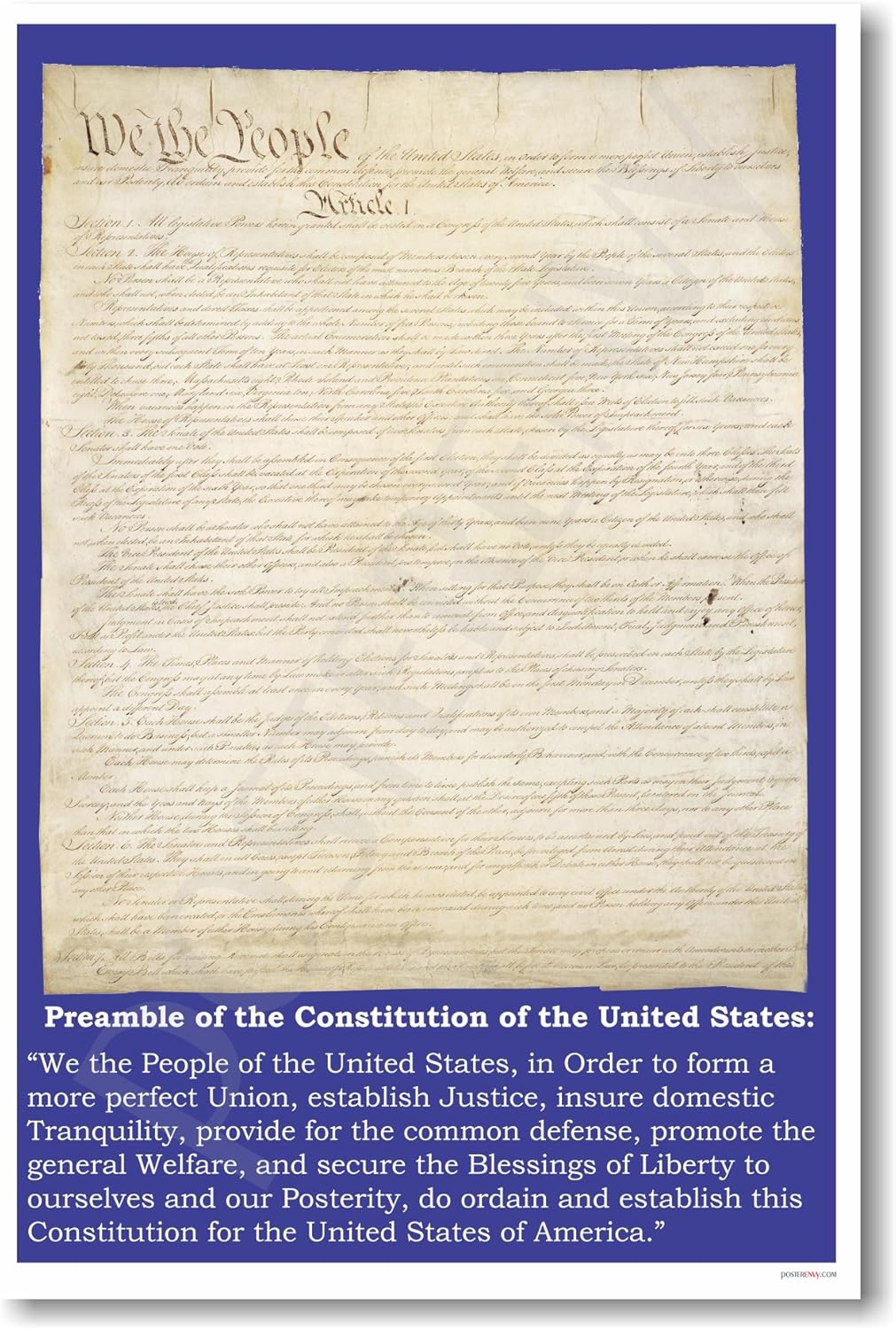 Amazon.com: American Government: The Preamble of the Constitution ...