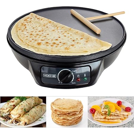 Quest 35540 Electric Pancake & Crepe Maker / 12" Non-Stick Hot Plate ...