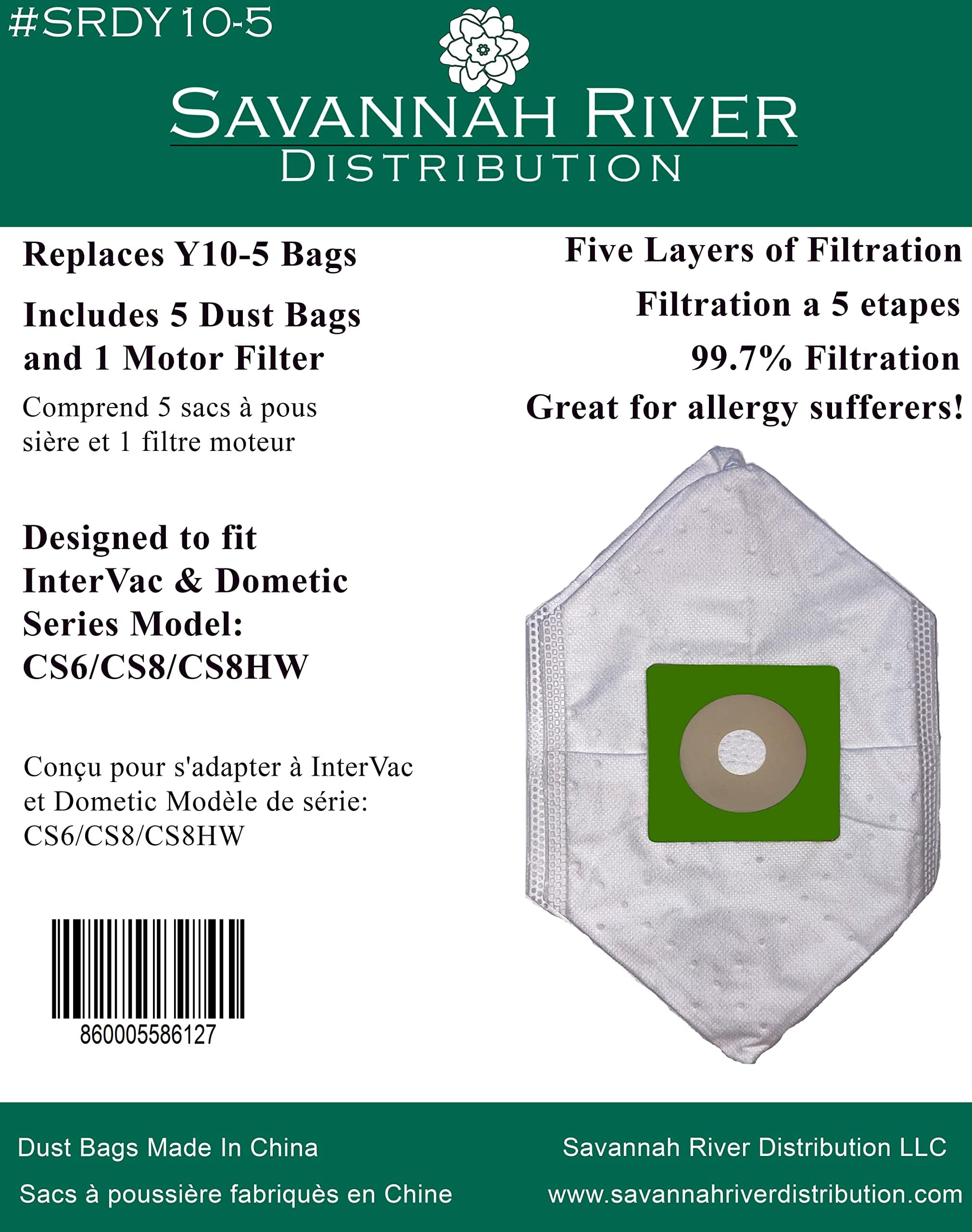 Amazon.com - InterVac Design Corp Dust Bags (Y10-5)