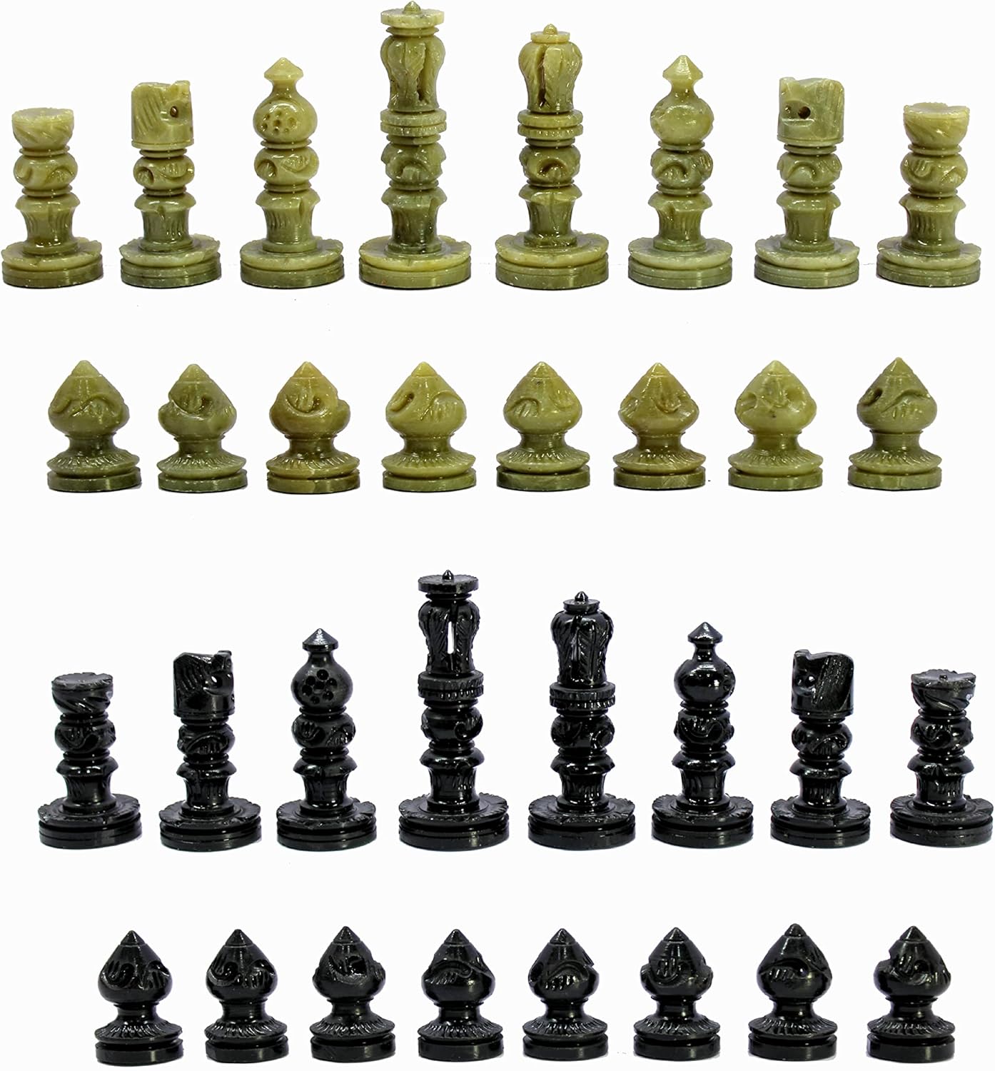 Amazon.com: StonKraft - Natural Stone Chess Pieces Chessmen Chess Coins ...