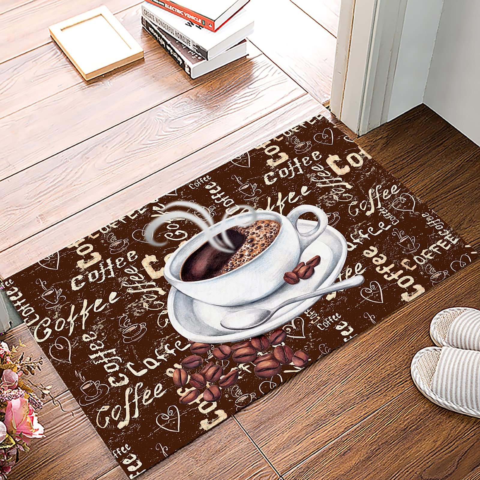 Amazon.com: Retro Coffee Bean Cup Espresso Mug Warm Drink, Bathroom ...