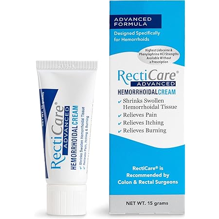 Amazon.com: Recticare Advanced Hemorrhoidal Cream: Advanced Treatment ...