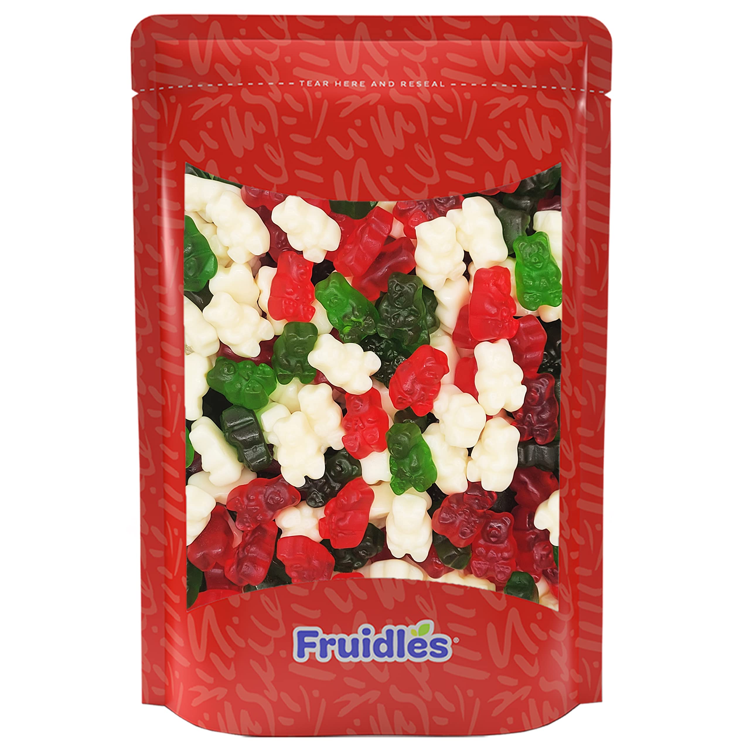 Snapklik.com : Fruidles Christmas Gummi Bears Candy, Red, White, And ...