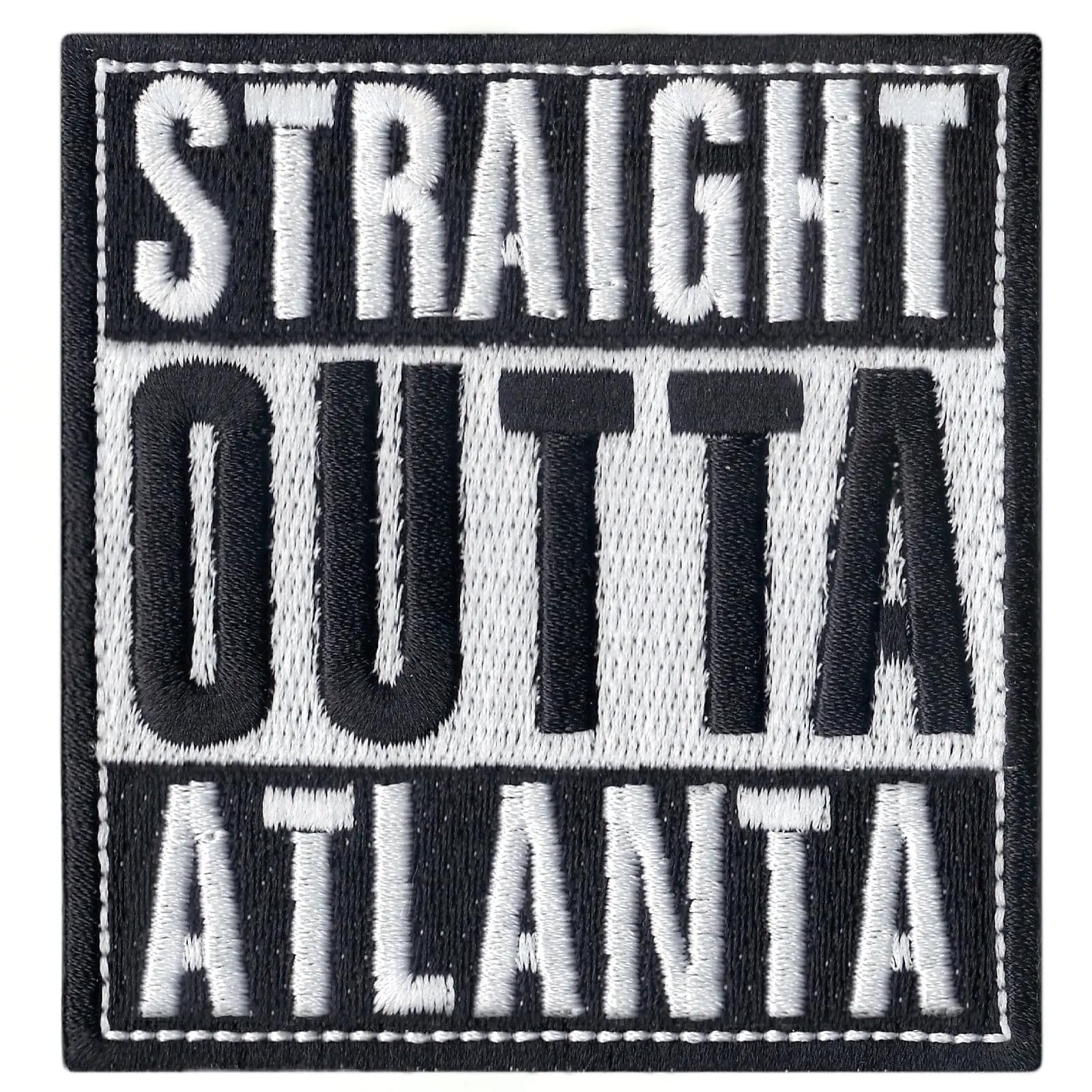 Amazon.com: Straight Out of Atlanta Patch Team City Logo Iron On ...