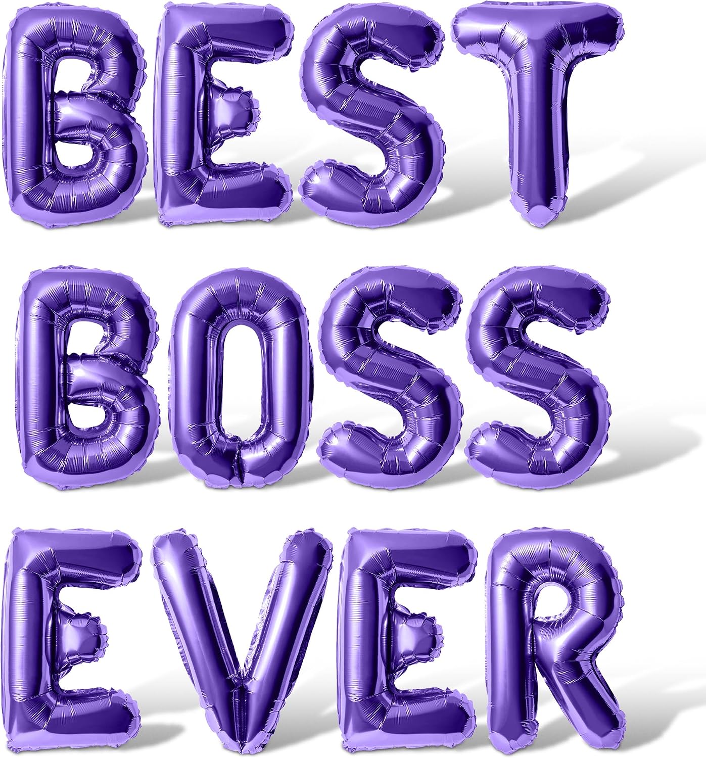 Amazon.com: Letter Balloons - BEST BOSS EVER 16" Inch Alphabet Letters ...
