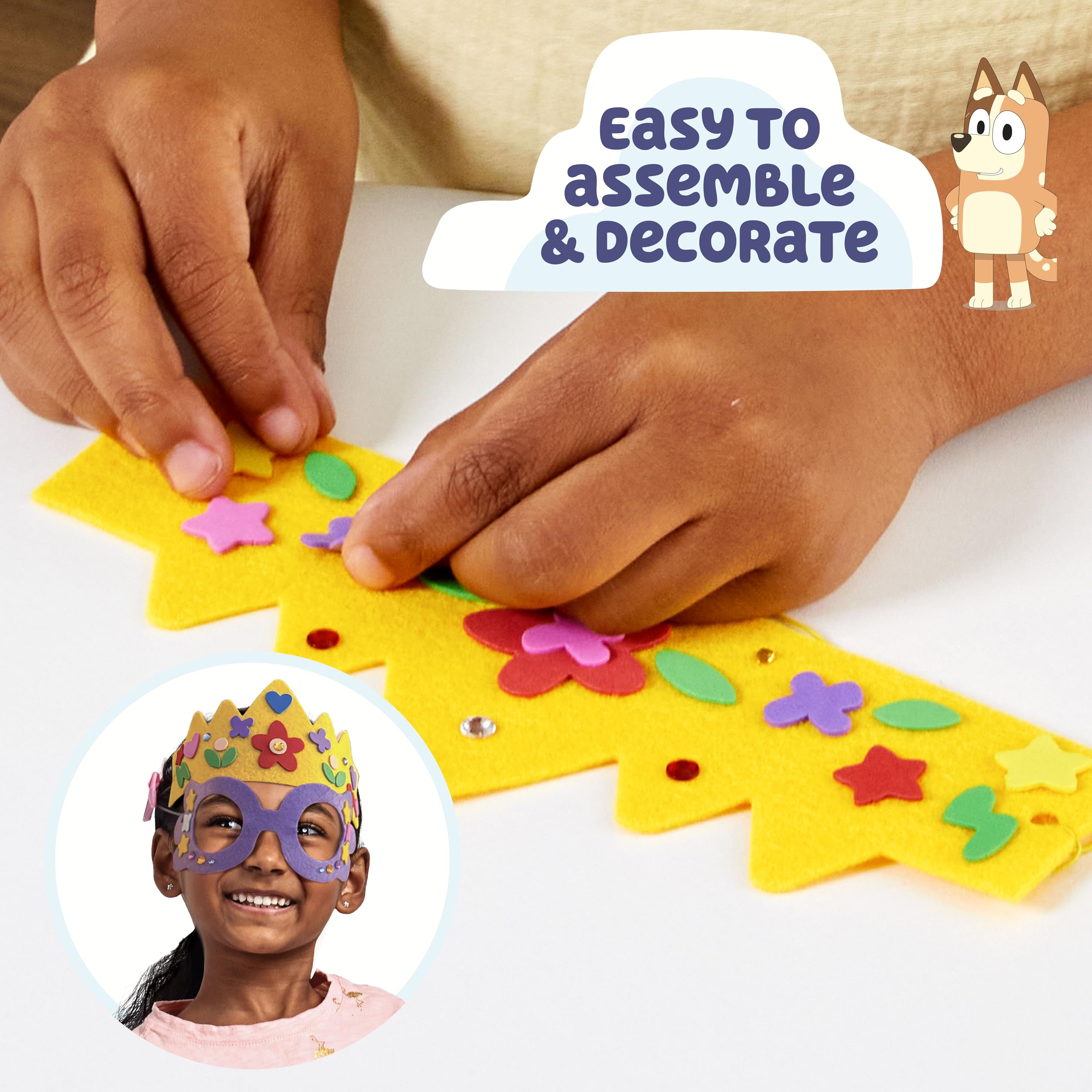 Snapklik.com : Bluey Creative Dress-Up Set, Includes Colorable Cape ...