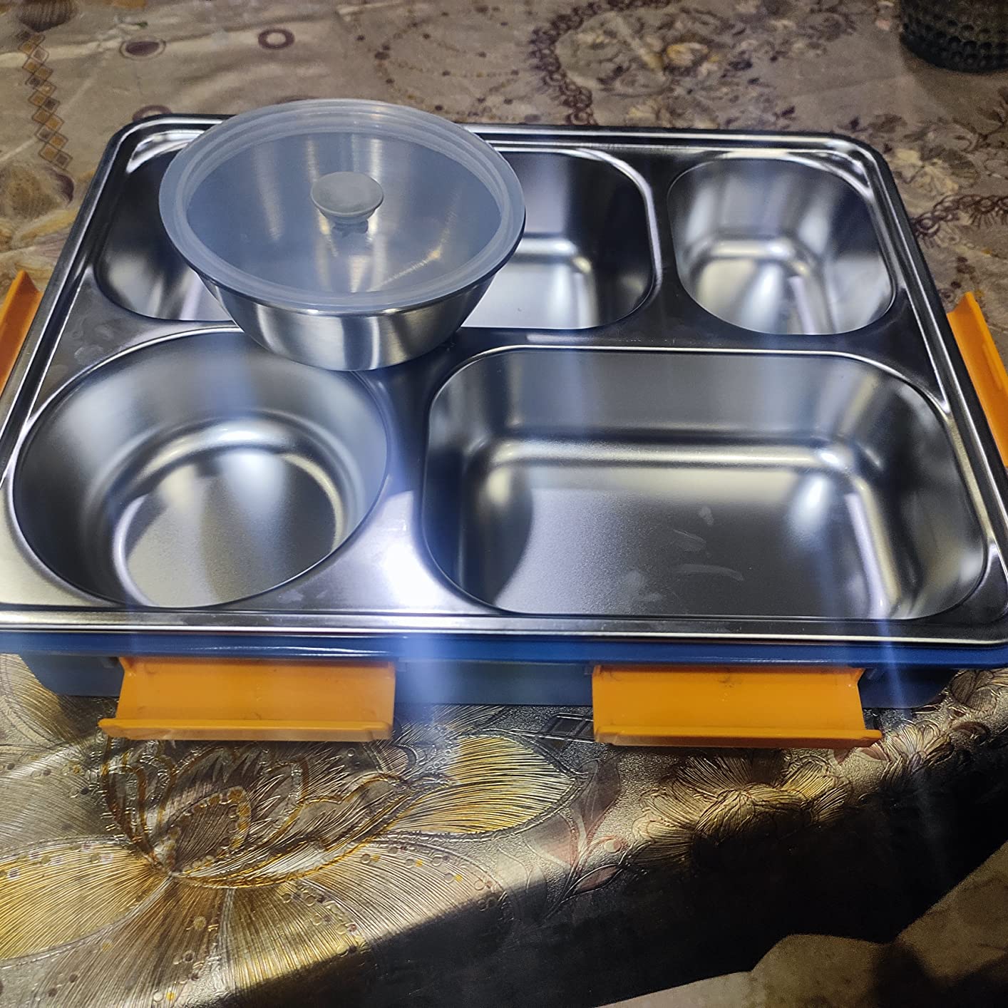 Buy Techno Buzz Deal Large Lunch Box with 5 Compartments, Leakproof ...