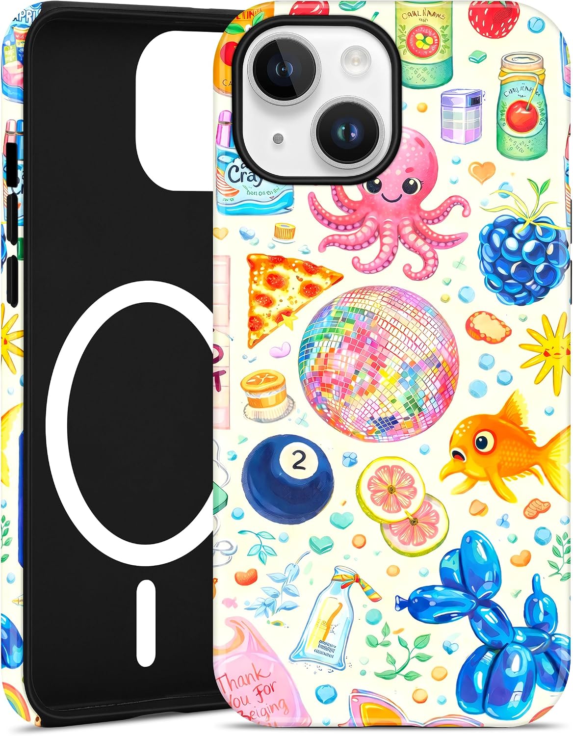 Amazon.com: Jusy Compatible with MagSafe Summer Case for iPhone 13/14 ...