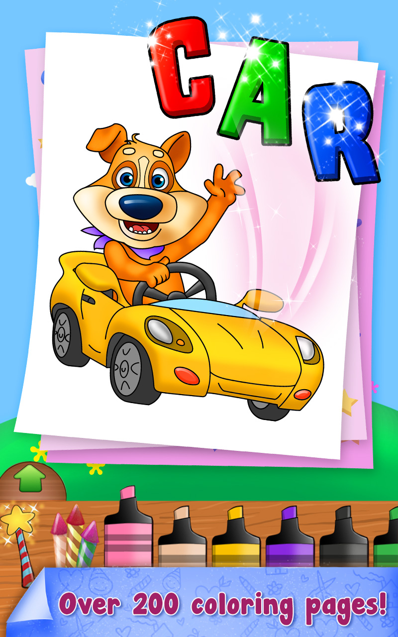 Paint Sparkles Draw - My First Coloring Book HD! - App on the Amazon ...