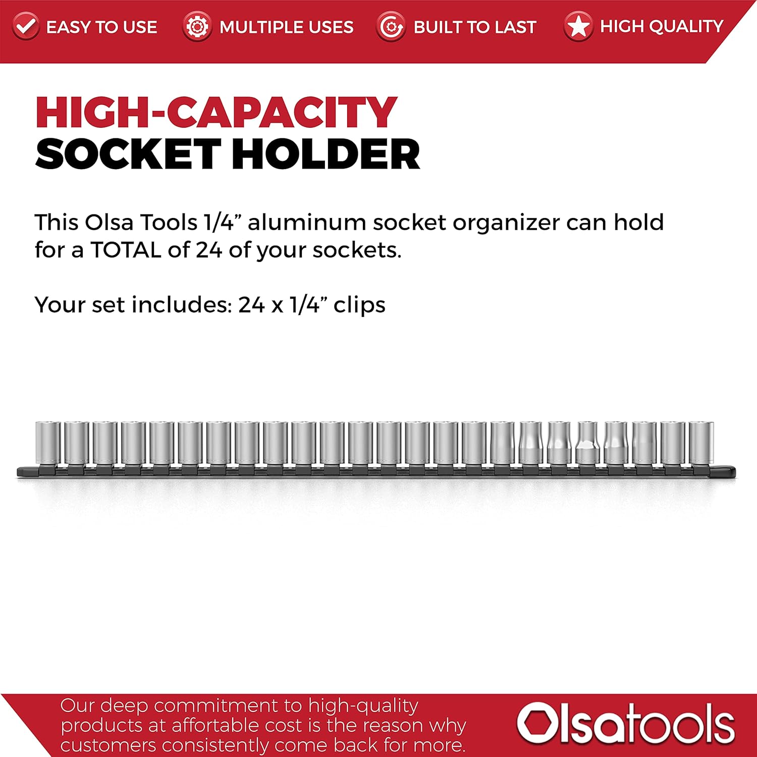 1/4-Inch Drive Aluminum Socket Organizer | Professional Quality Socket ...