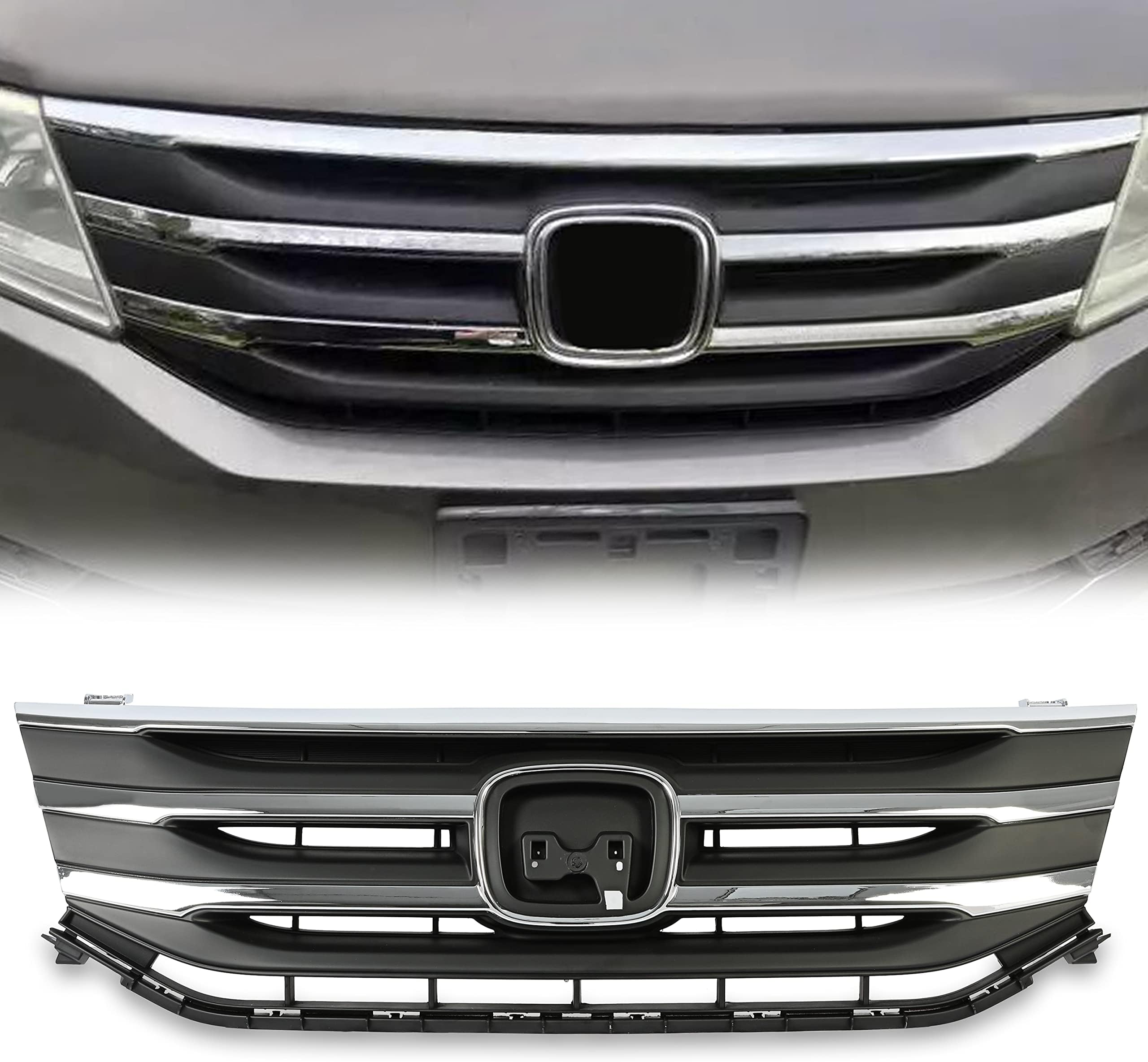Amazon.com: HECASA Front Bumper Grill Compatible with 2013 2014 2015 ...