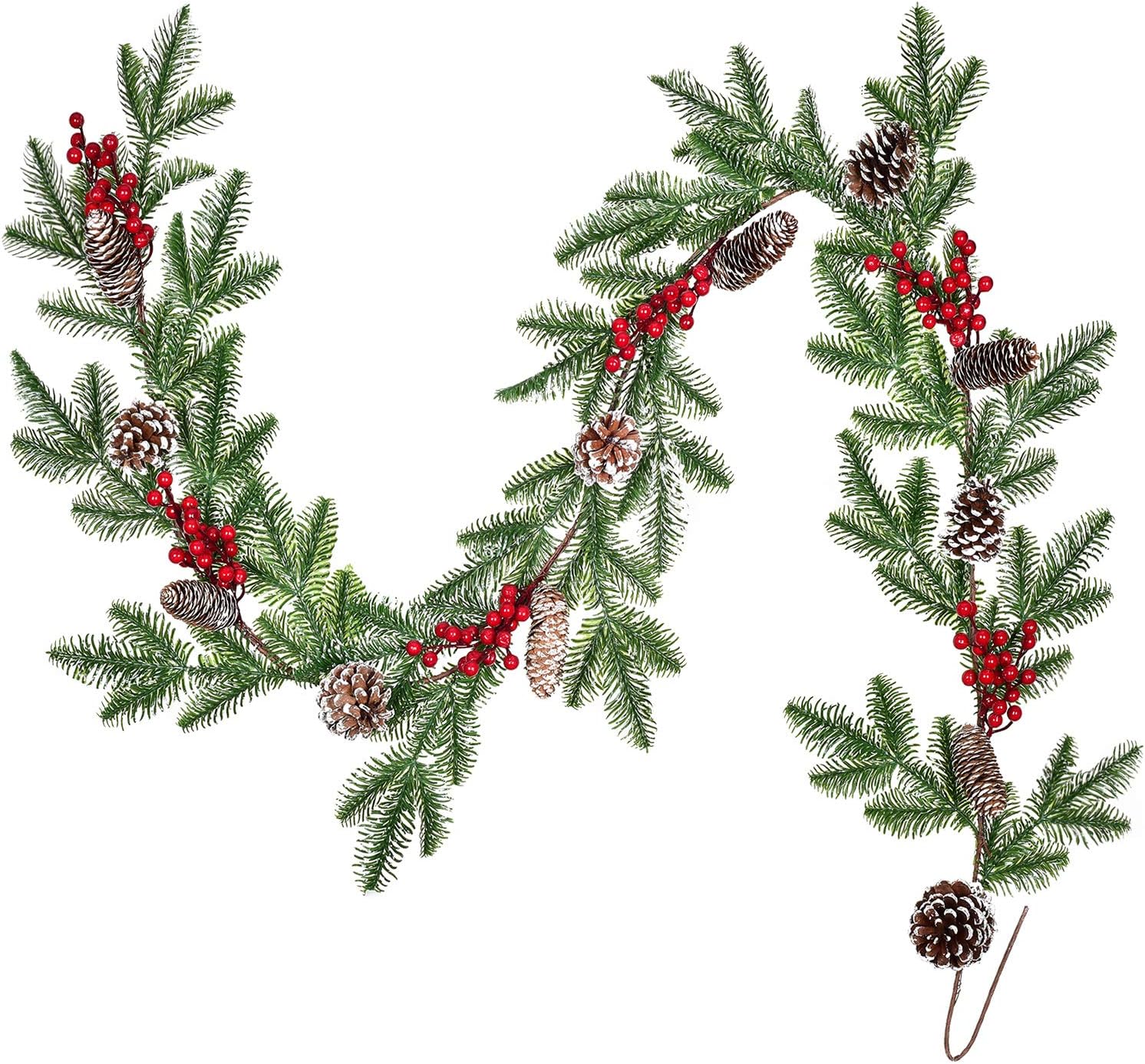 Amazon.com: Lvydec Spruce Garland Christmas Decoration Clearance - 6ft ...