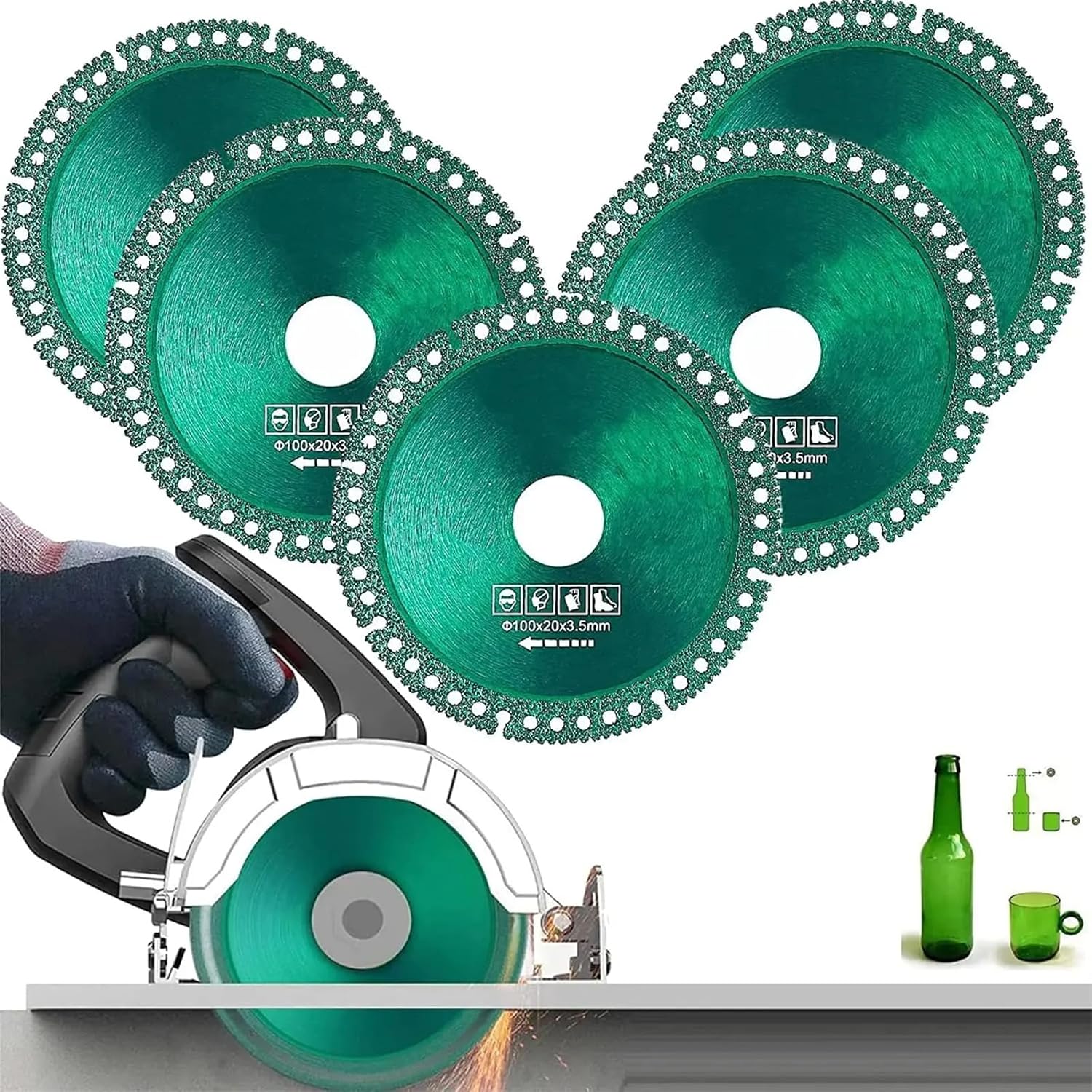 5pcs Indestructible Disc for Grinder,Composite Multifunctional Cutting ...