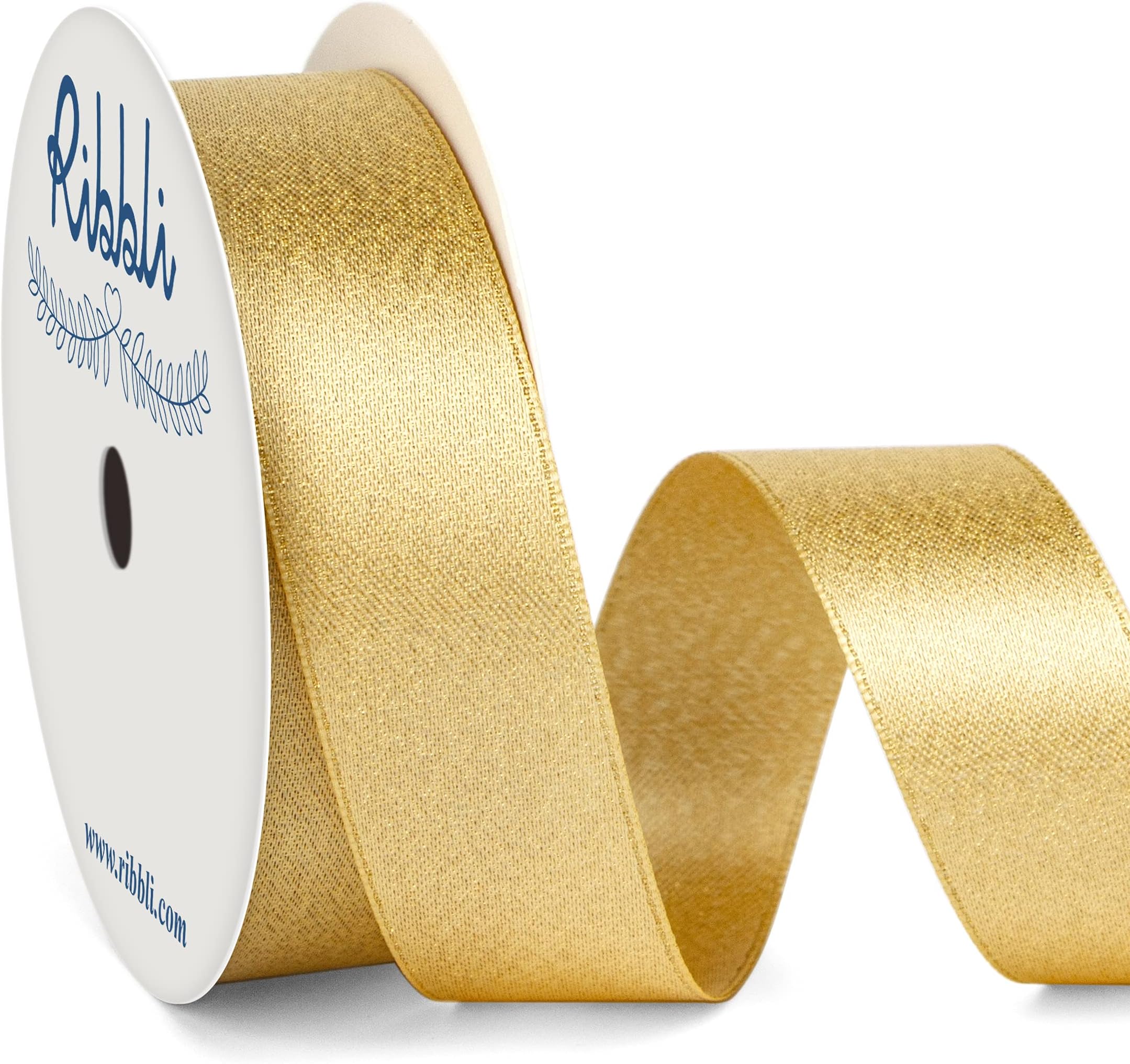 Amazon.com: ATRibbons 1 Inch Wide Glitter Ribbons,Colorful Gold/Silver ...