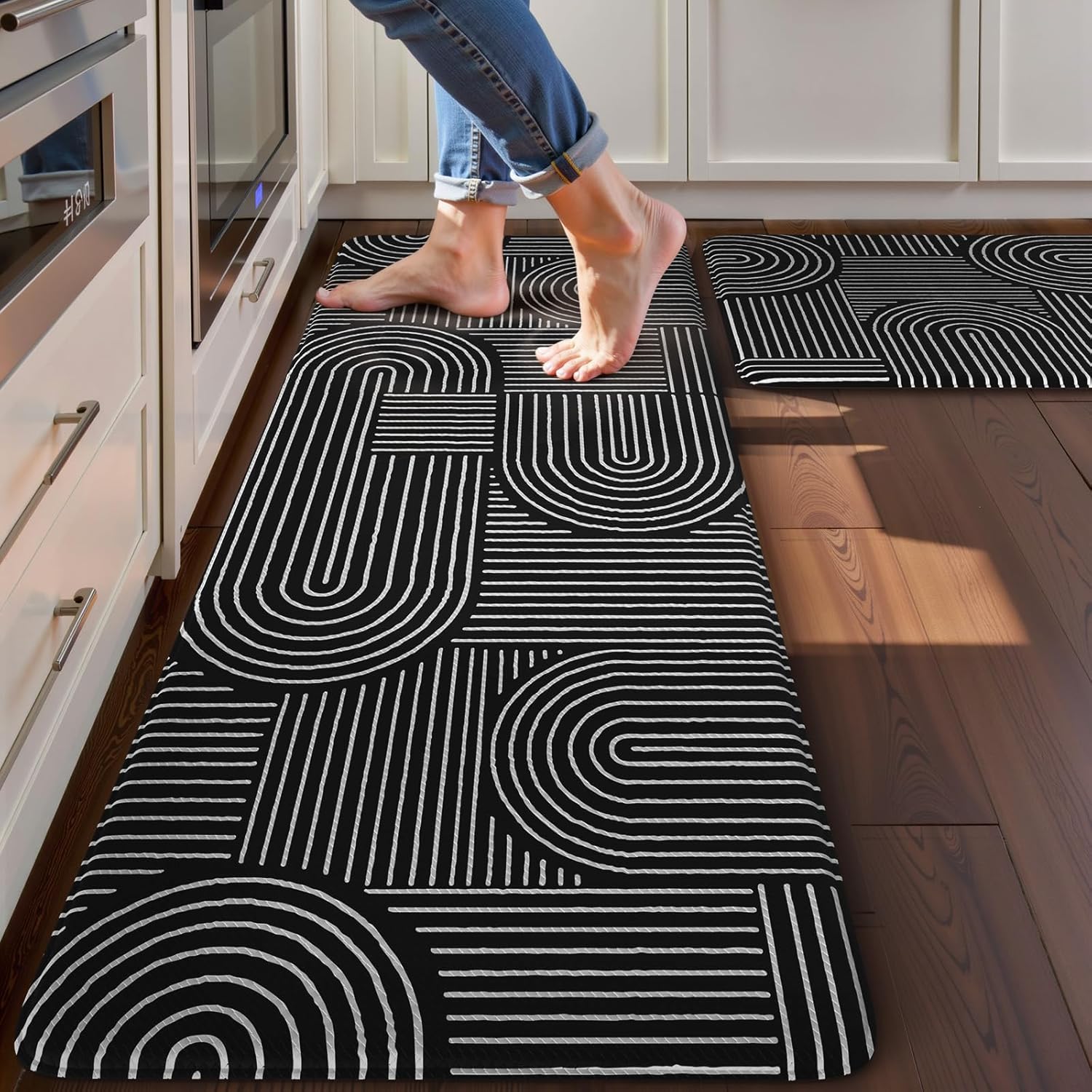 Amazon.com: Ailsan Comfort Kitchen Mats for Floor 2 Piece,Kitchen Mats ...
