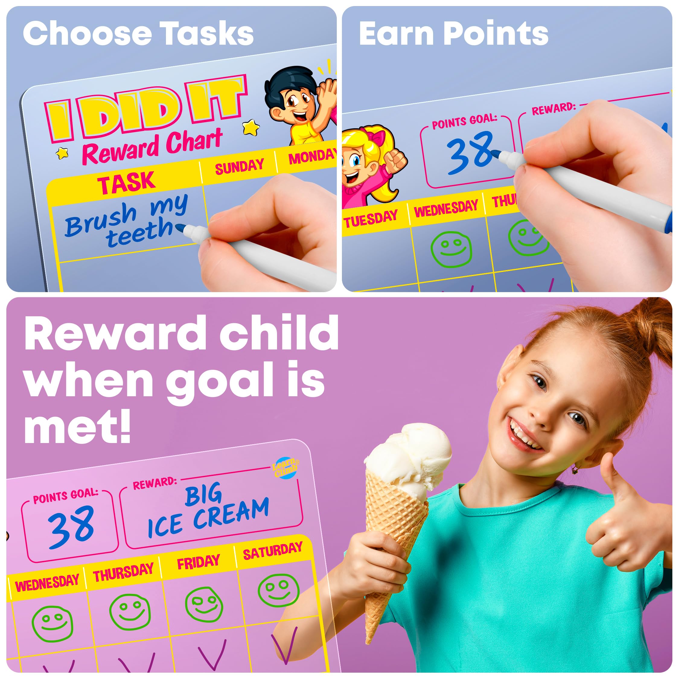 Snapklik.com : Light-Up Reward Chart For Kids - Behavior ...