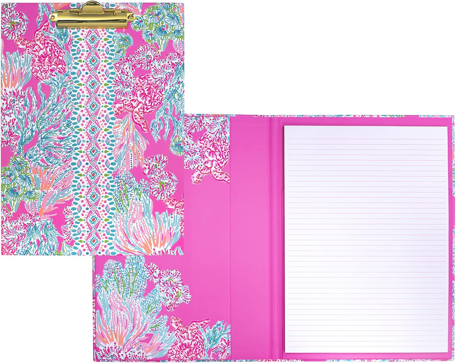 Amazon.com : Lilly Pulitzer Colorful Clipboard Folio with 60 Page Lined ...