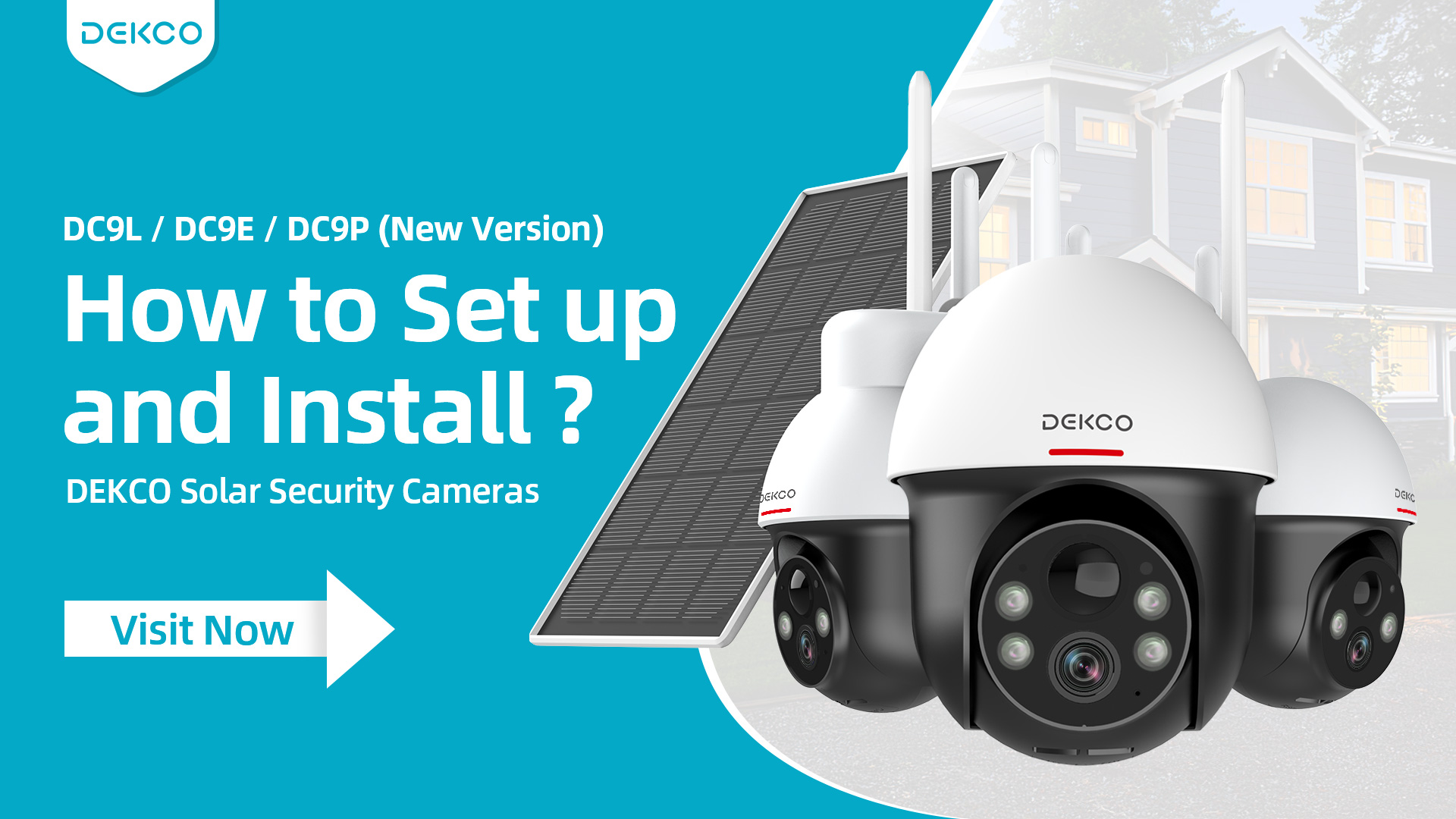 Watch Set up / Install DEKCO DC9P Solar Camera﹙Common with DC9L﹚ on ...