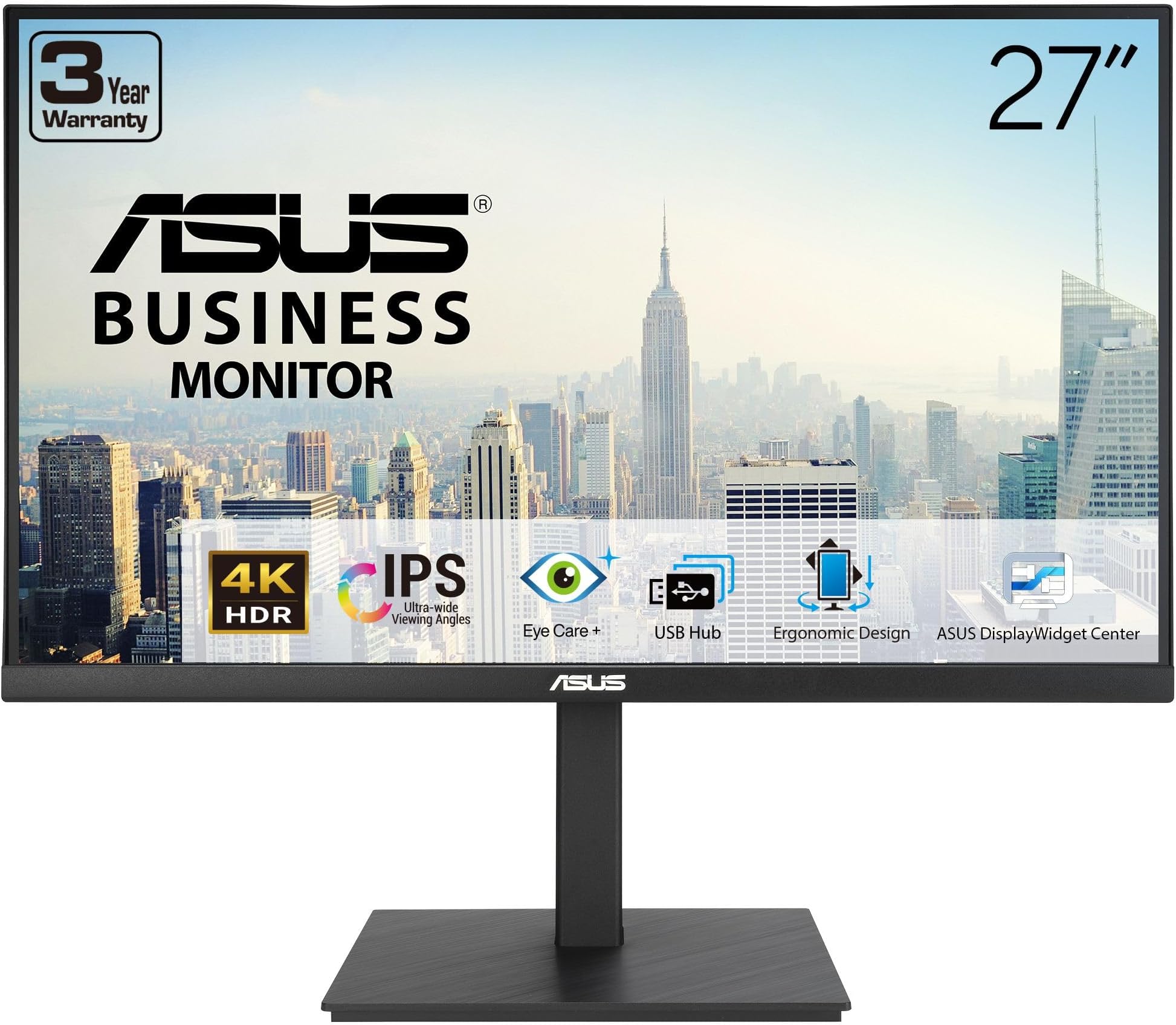 Amazon.com: ASUS 27” 4K Business Monitor (VA27UQSB) - UHD (3840 x 2160 ...