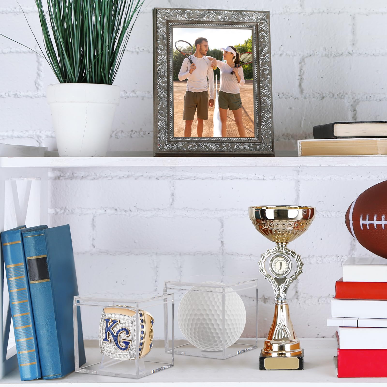 Snapklik.com : 2 Pack Clear Acrylic Championship Ring Display Case ...