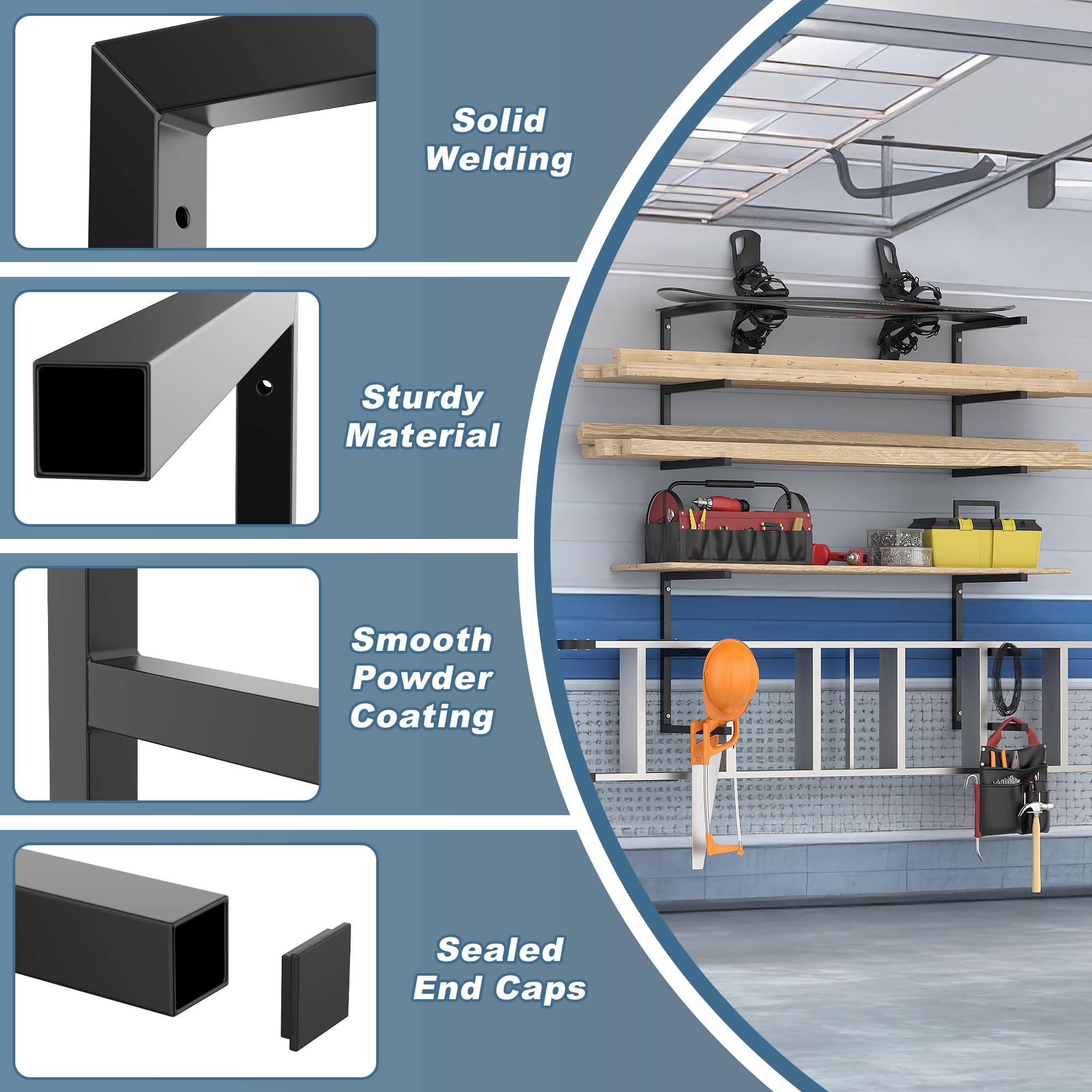 Snapklik.com : Ultrawall Lumber Storage Rack Wall Mount Wood Storage ...