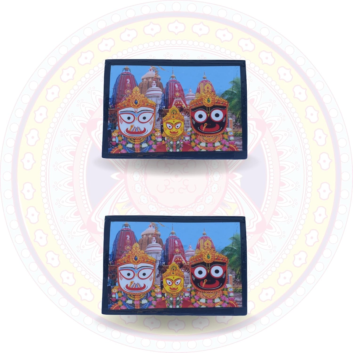 2 Pack: Jagannath Photo with Frame - Jagannath Puri Picture Frame with ...